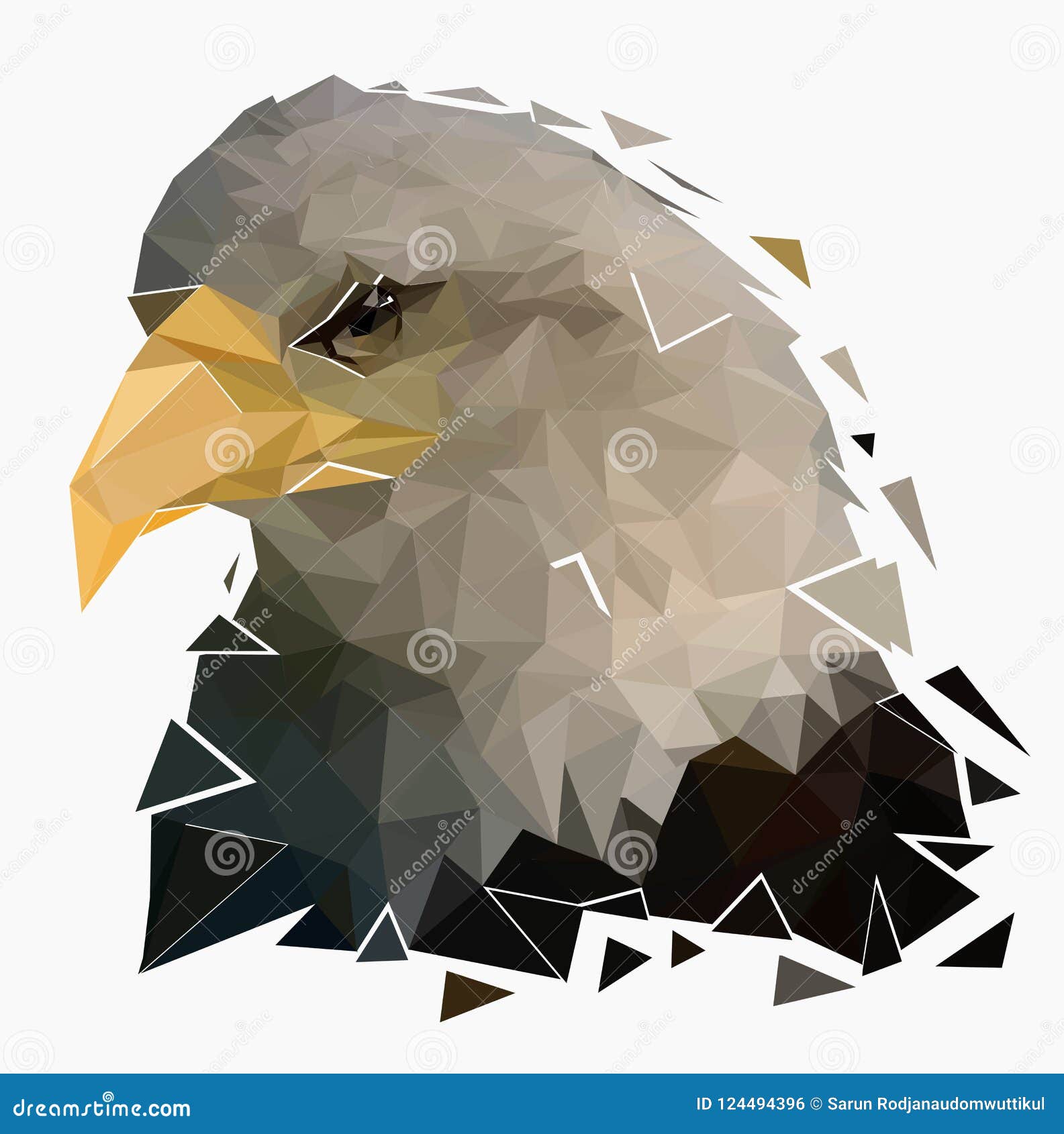 Eagle Low Poly Stock Photography | CartoonDealer.com #62497856