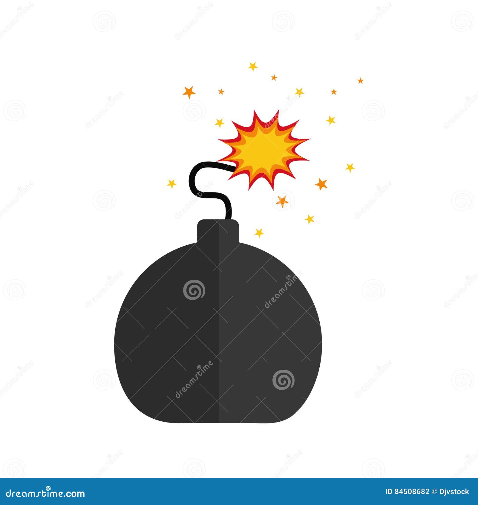 Isolated ball bomb stock illustration. Illustration of detonate - 84508682