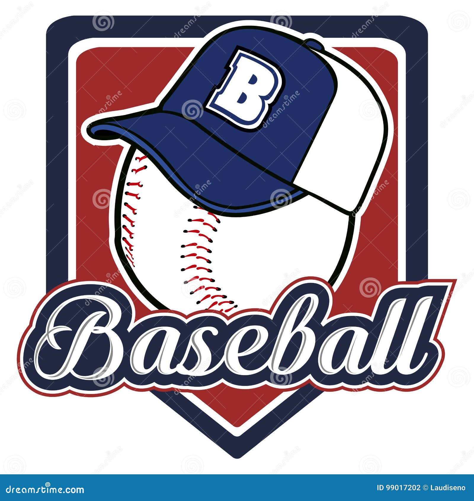 Isolated baseball emblem stock vector. Illustration of insignia - 99017202