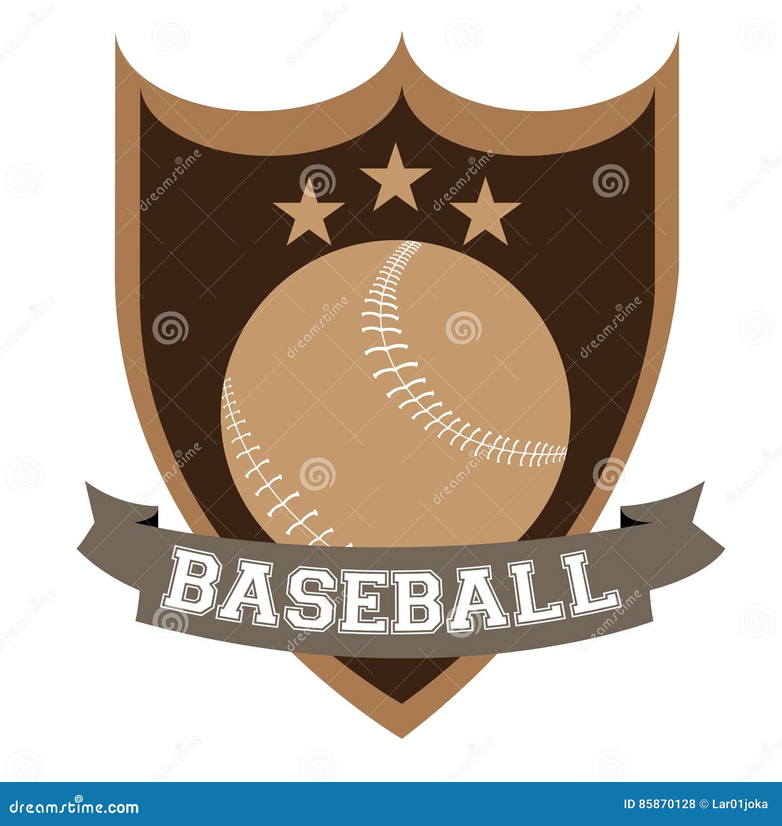 Isolated baseball emblem stock vector. Illustration of baseball - 85870128