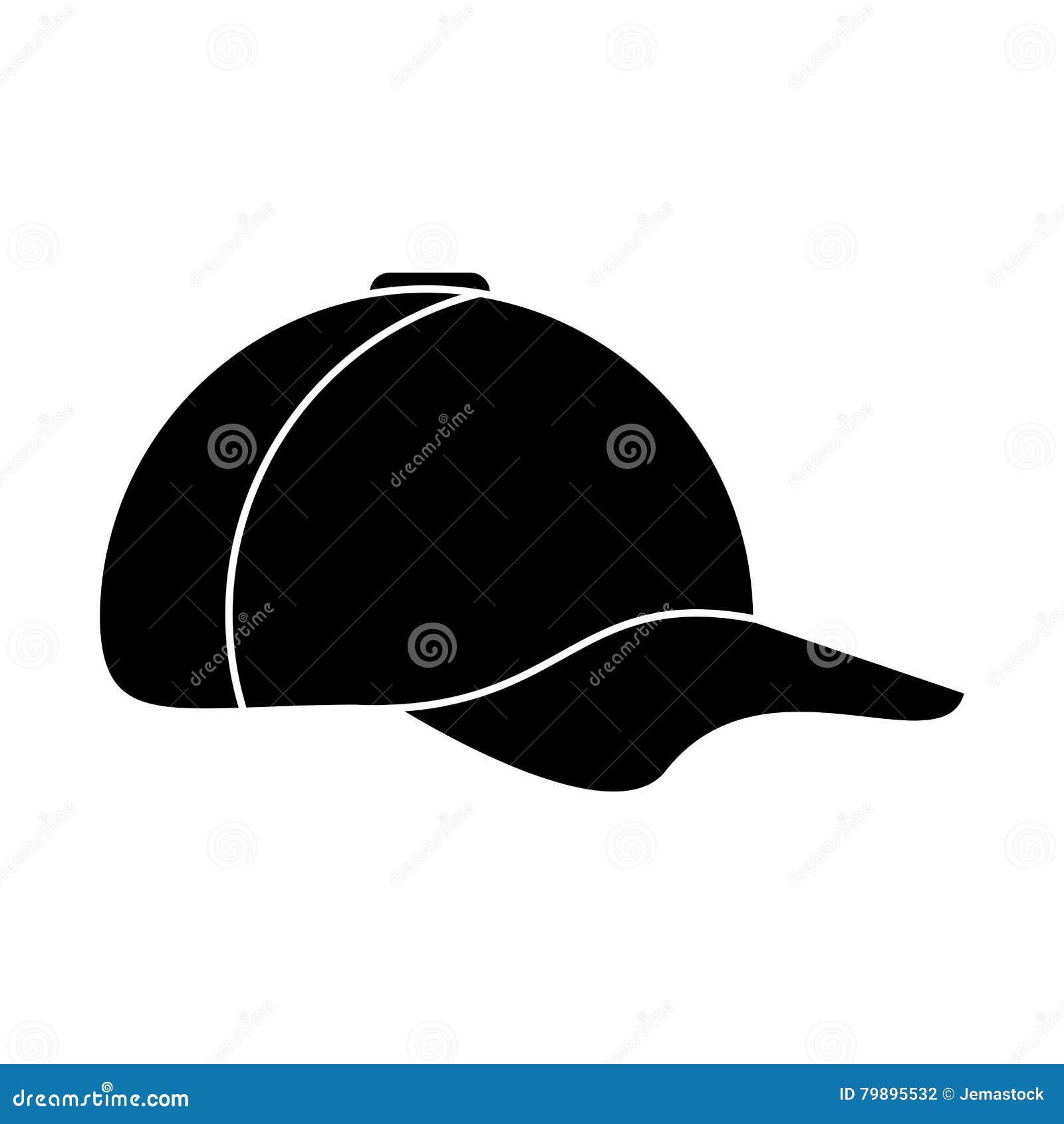 Isolated Baseball Hat Design Stock Illustration - Illustration of ...