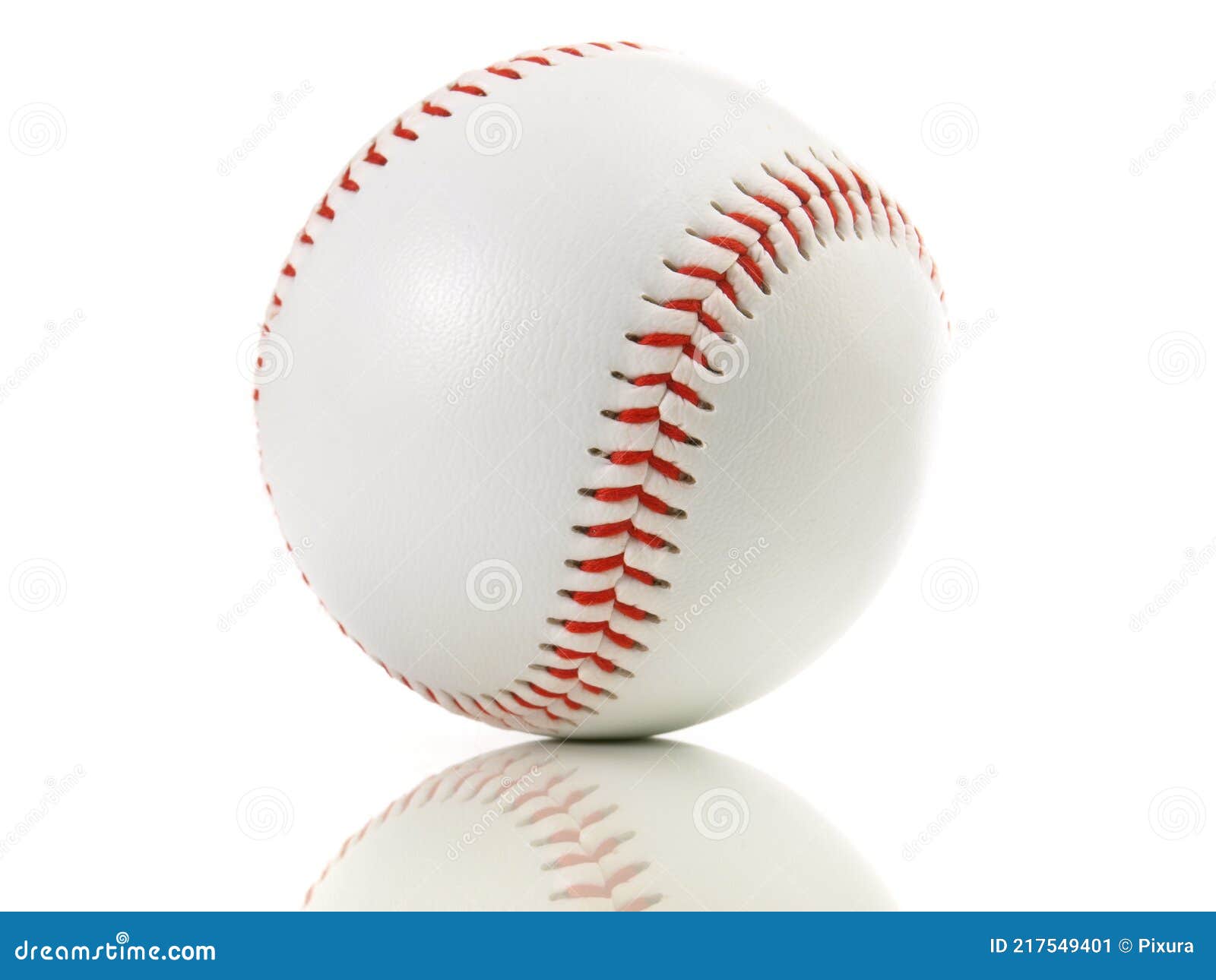 Closeup Isolated Baseball on White Background Stock Image - Image of ...