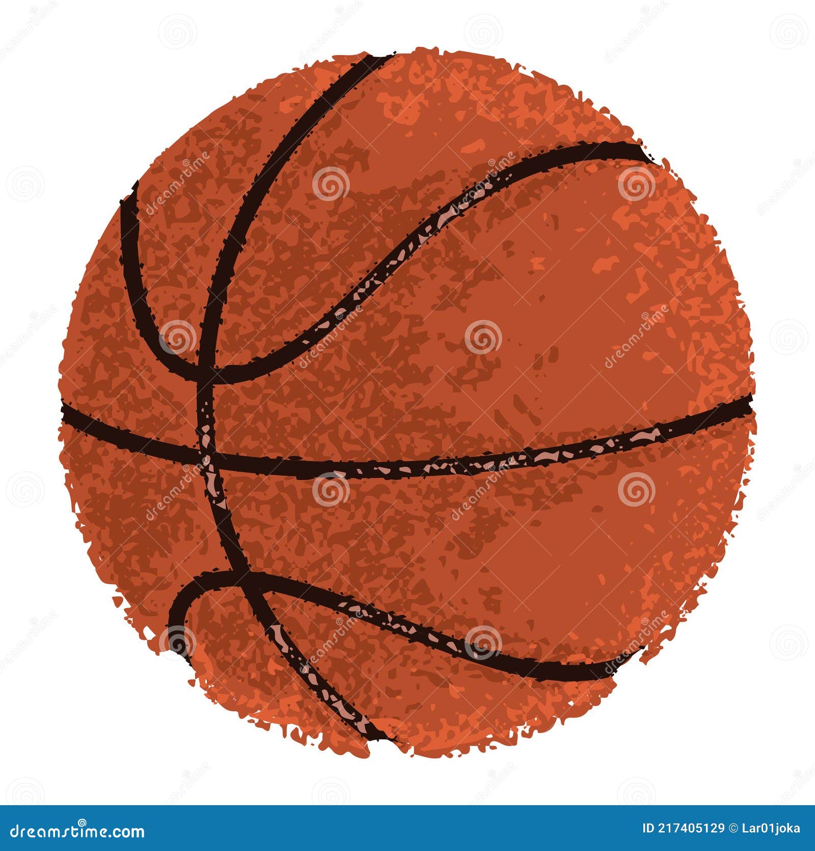 Isolated basketball ball stock vector. Illustration of object - 217405129