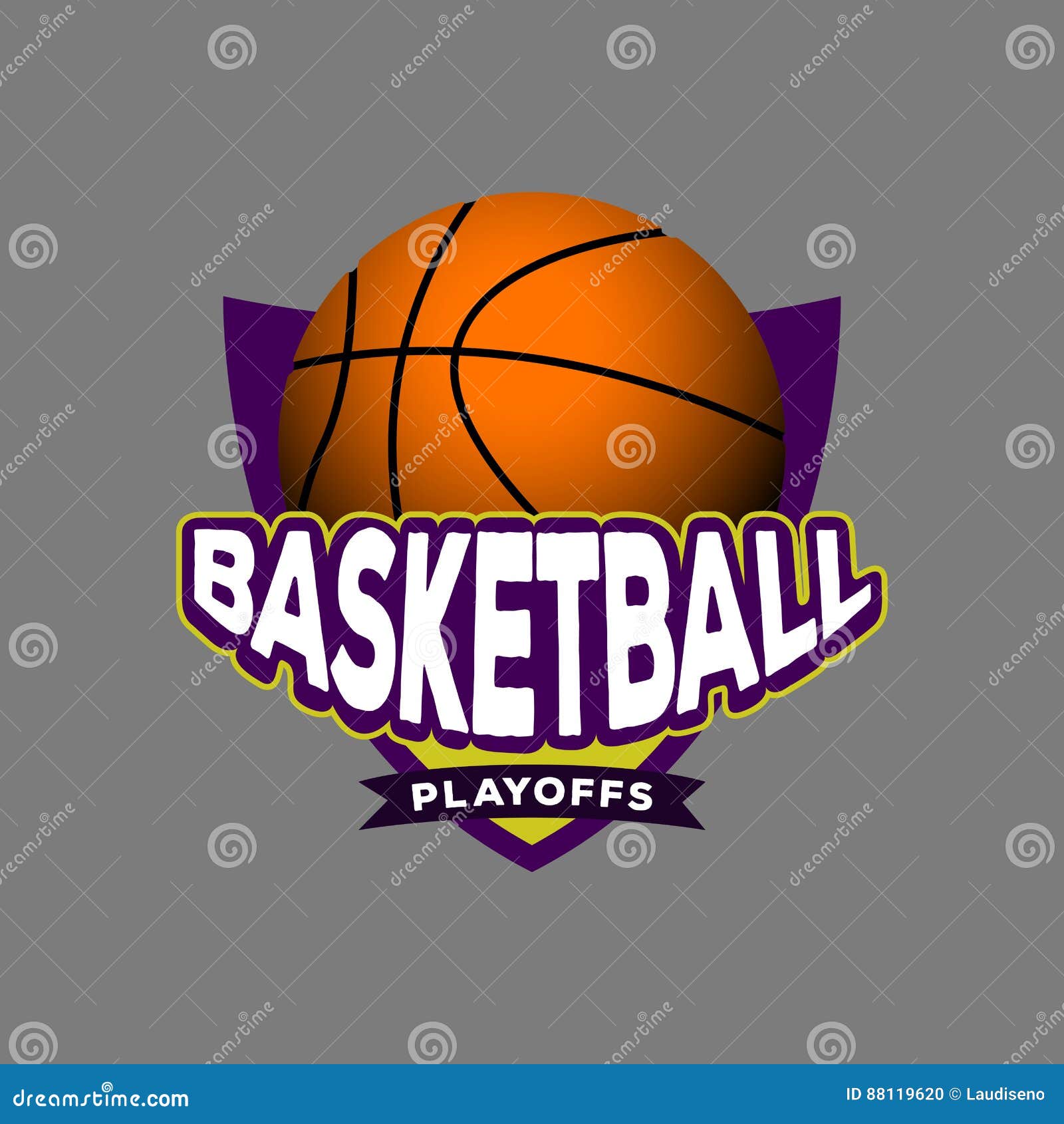 Isolated basketball emblem stock vector. Illustration of badge - 88119620