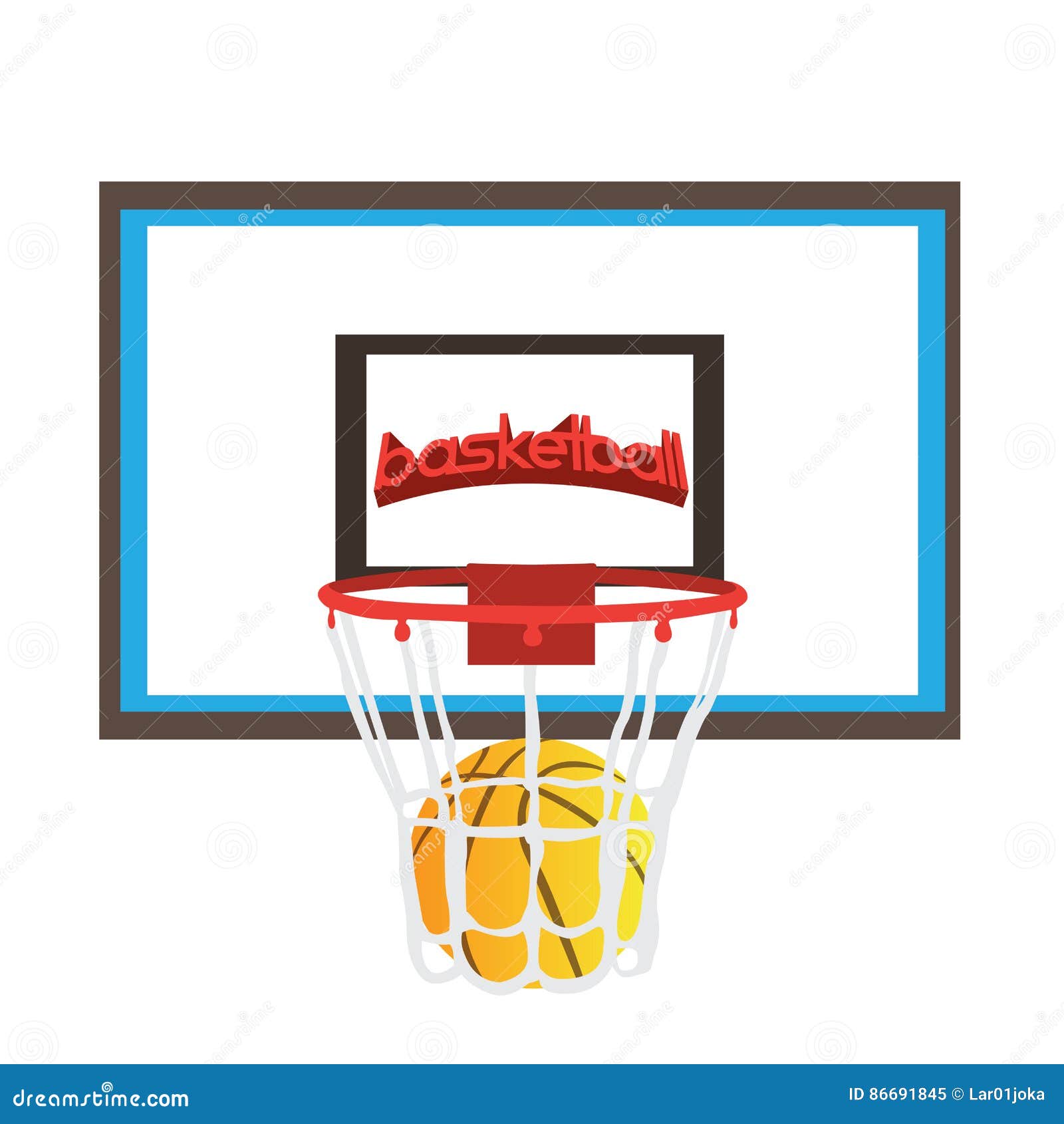 Isolated basketball emblem stock vector. Illustration of team - 86691845