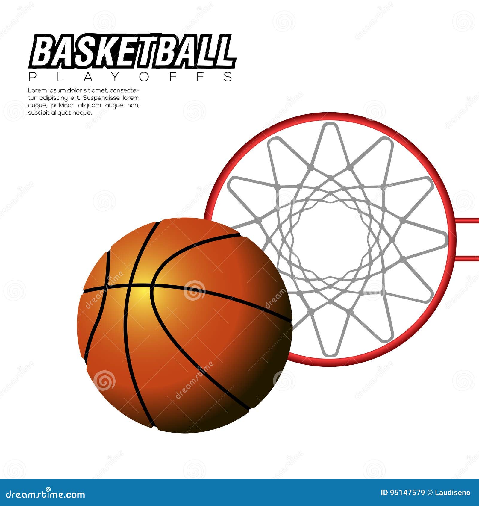 Isolated basketball net stock vector. Illustration of clip - 95147579