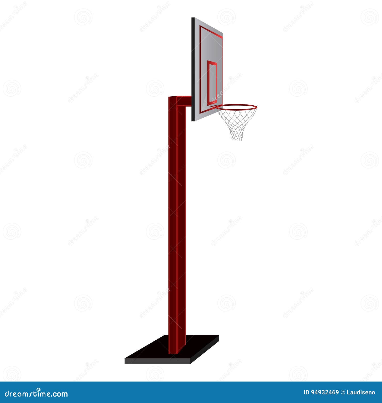 Isolated basketball net stock illustration. Illustration of dunk - 94932469