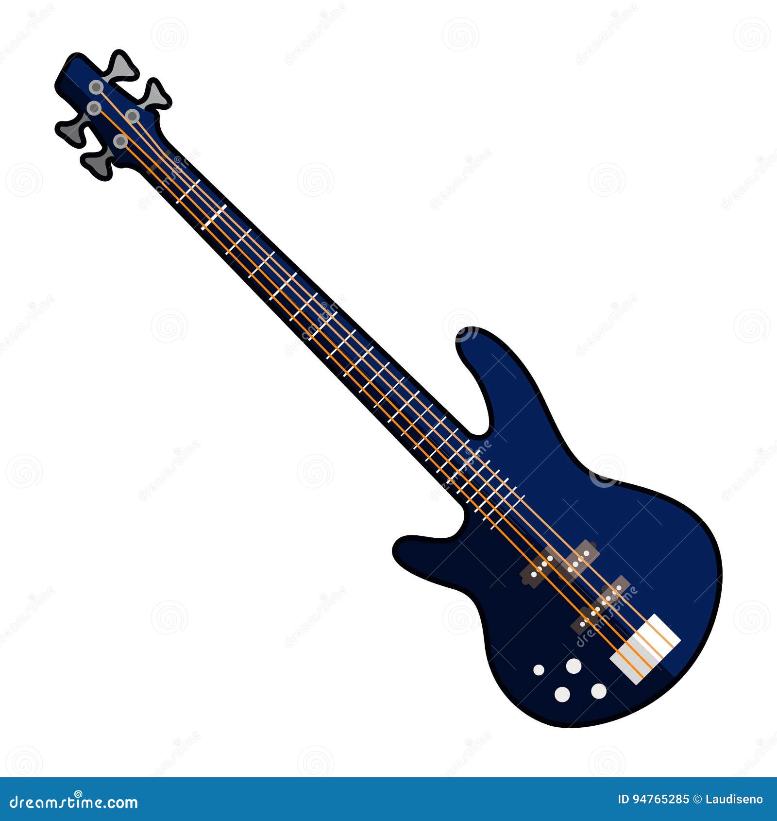 Isolated bass icon stock vector. Illustration of clip - 94765285