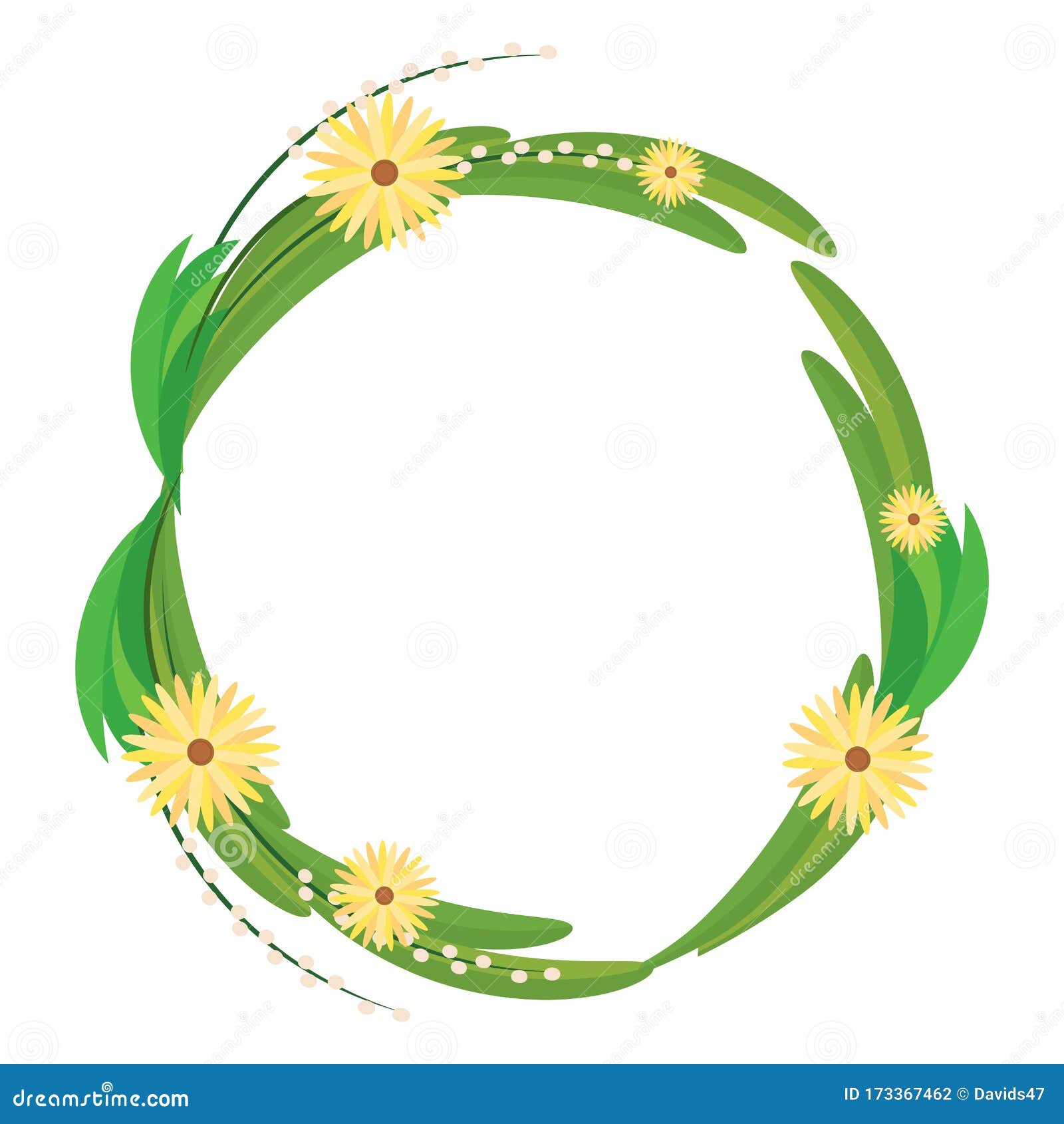 Isolated Beautiful Florar Frame Stock Vector - Illustration of frame ...
