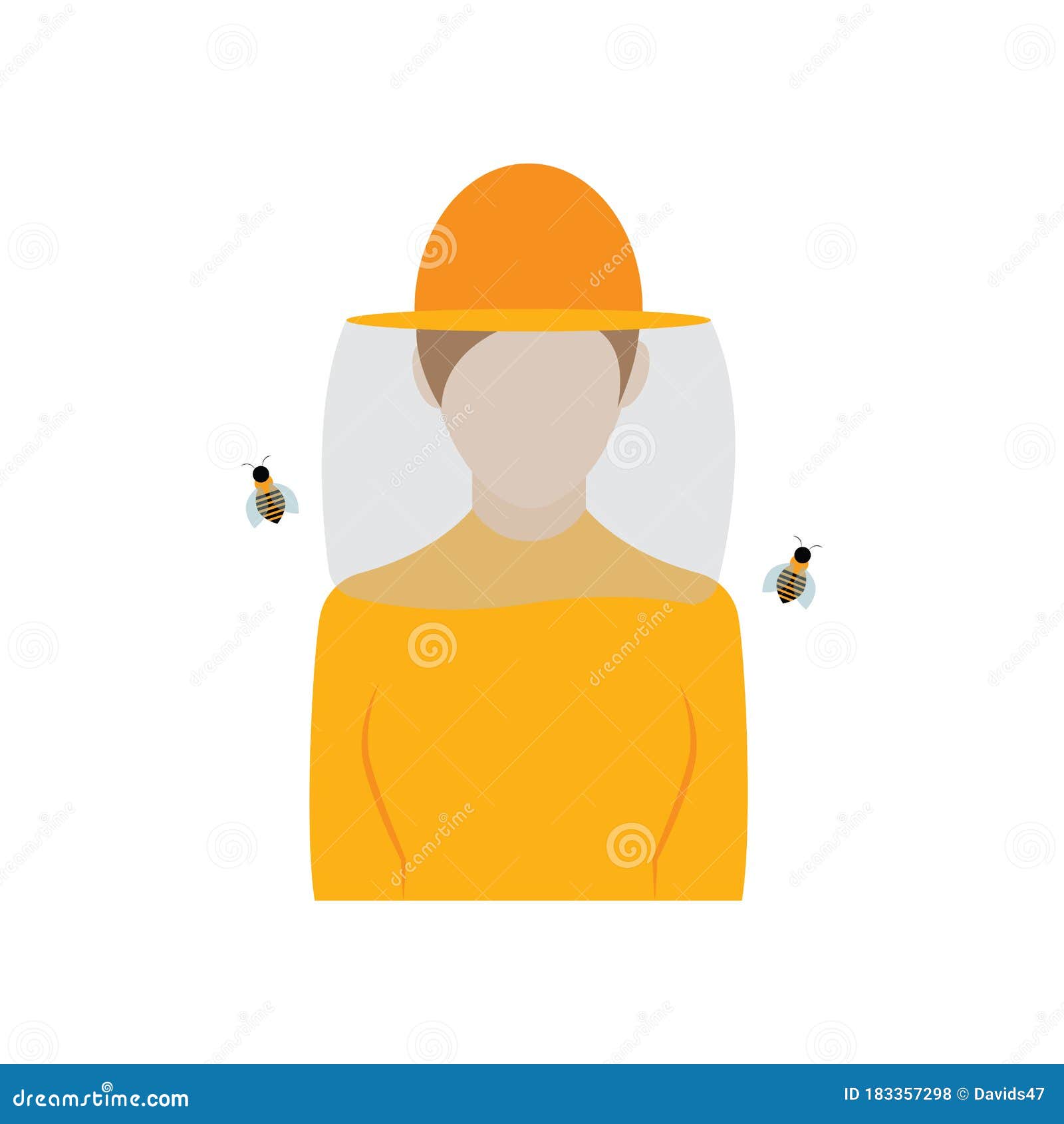 Isolated beekeeper icon stock vector. Illustration of insect - 183357298