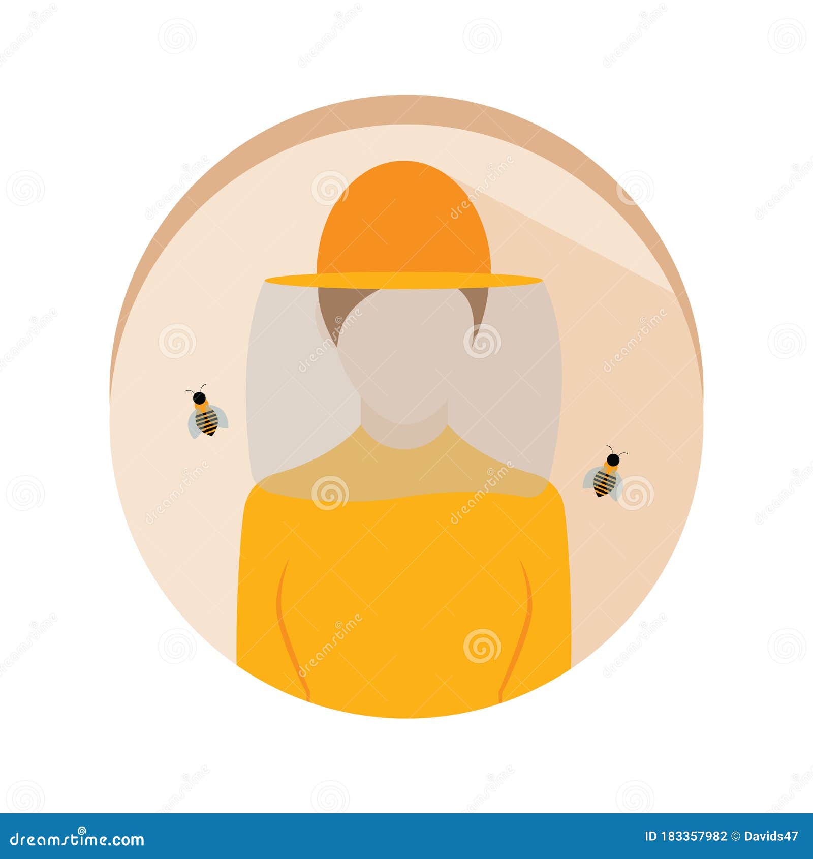 Isolated beekeeper icon stock vector. Illustration of honey - 183357982