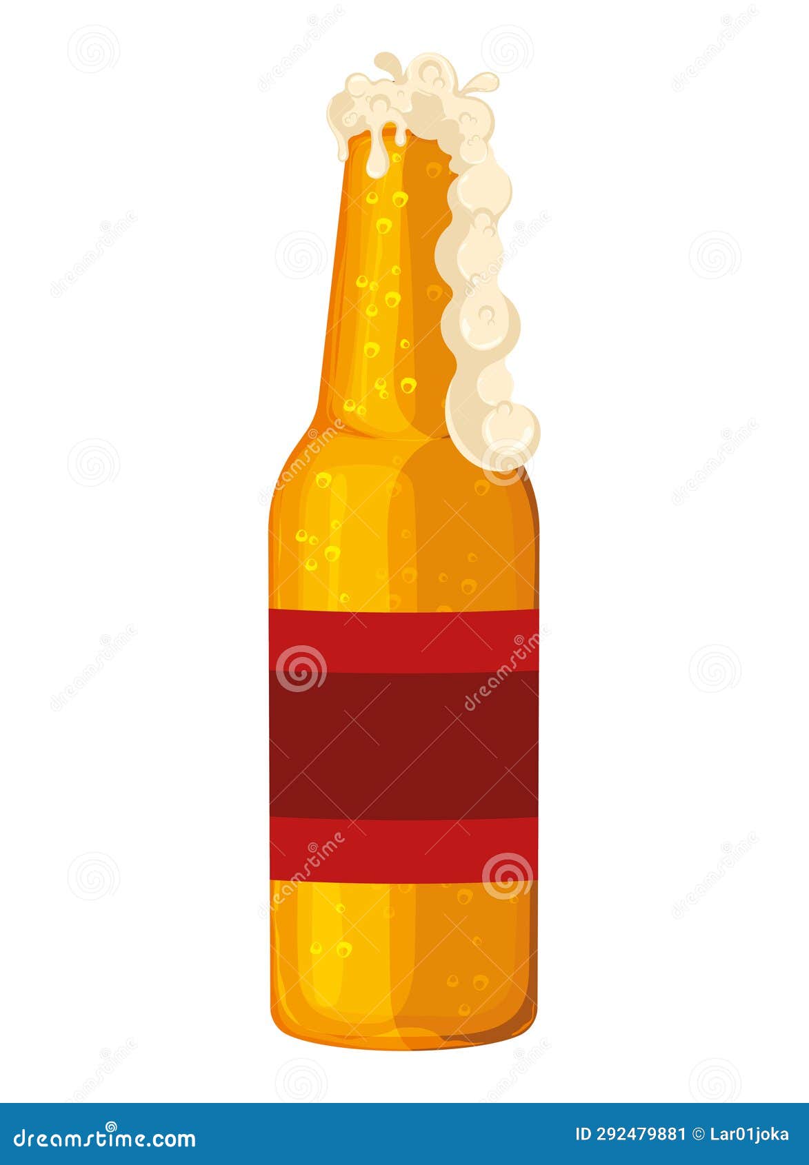 Isolated Beer Bottle With Foam Vector Stock Illustration Illustration Of Isolated Brew 292479881