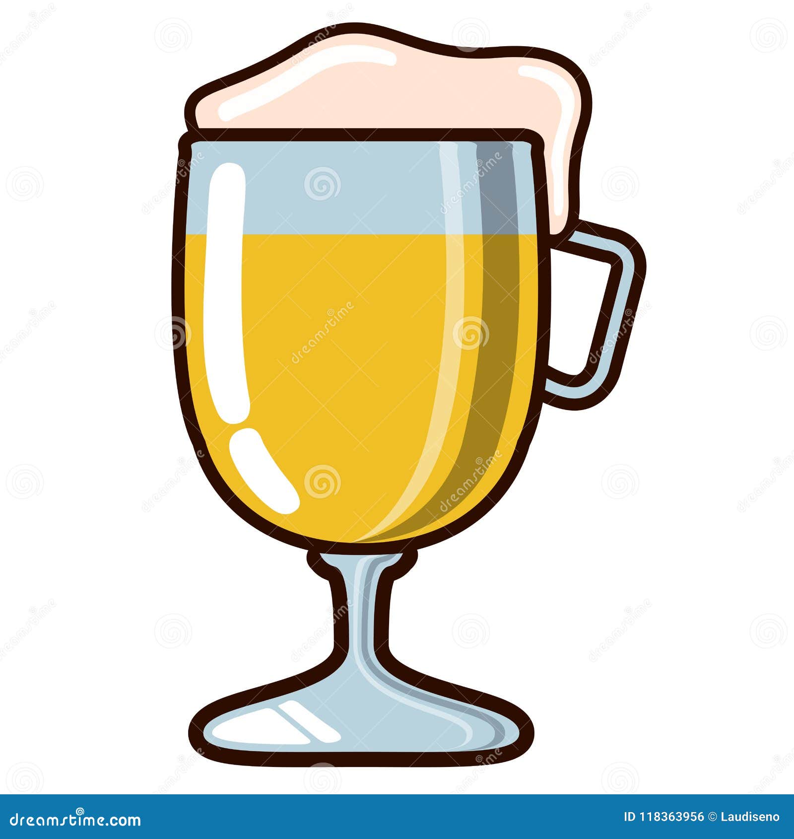 Beer cup icon stock vector. Illustration of vector, beer - 118363956