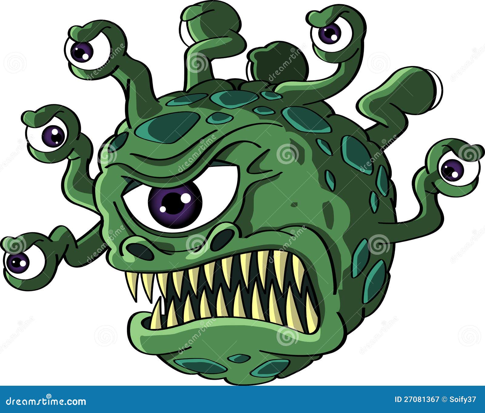 Isolated beholder monster stock illustration. Illustration of menacing ... Isolated beholder monster stock illustration. Illustration of menacing ...