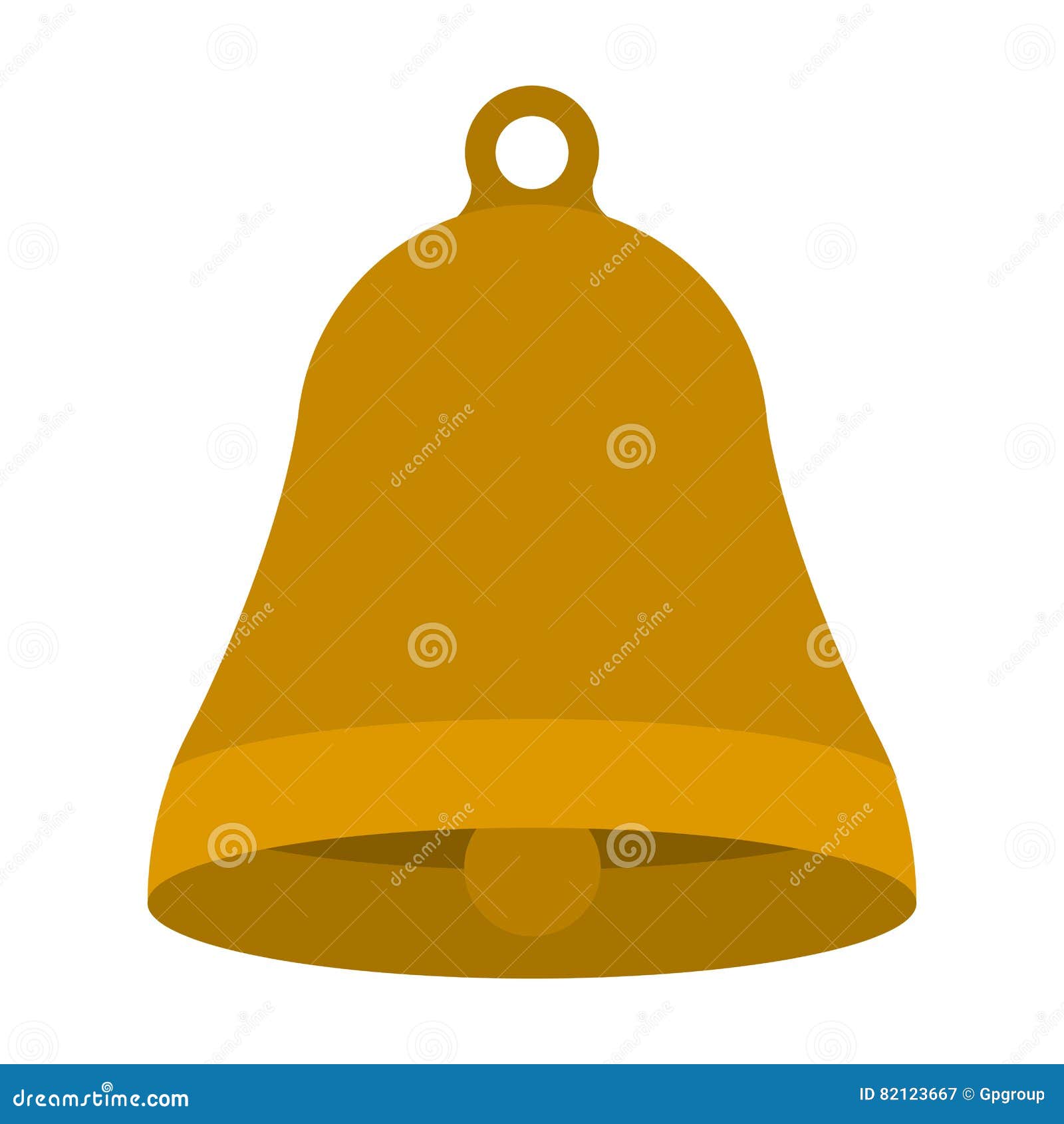 Isolated bell design stock vector. Illustration of signal - 82123667