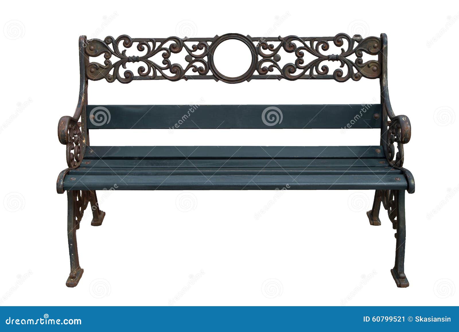 Isolated bench stock image. Image of relax, furniture - 60799521