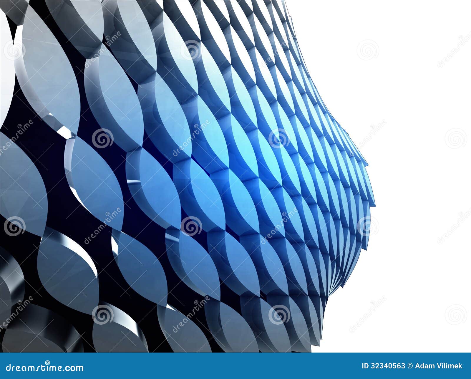 Isolated Bended Blue Shape Bulge Wallpaper Stock Illustration ...