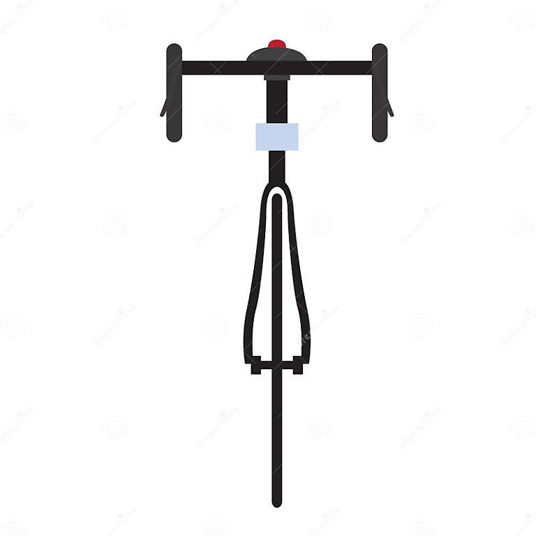 Bicycle front view stock vector. Illustration of active - 116302379