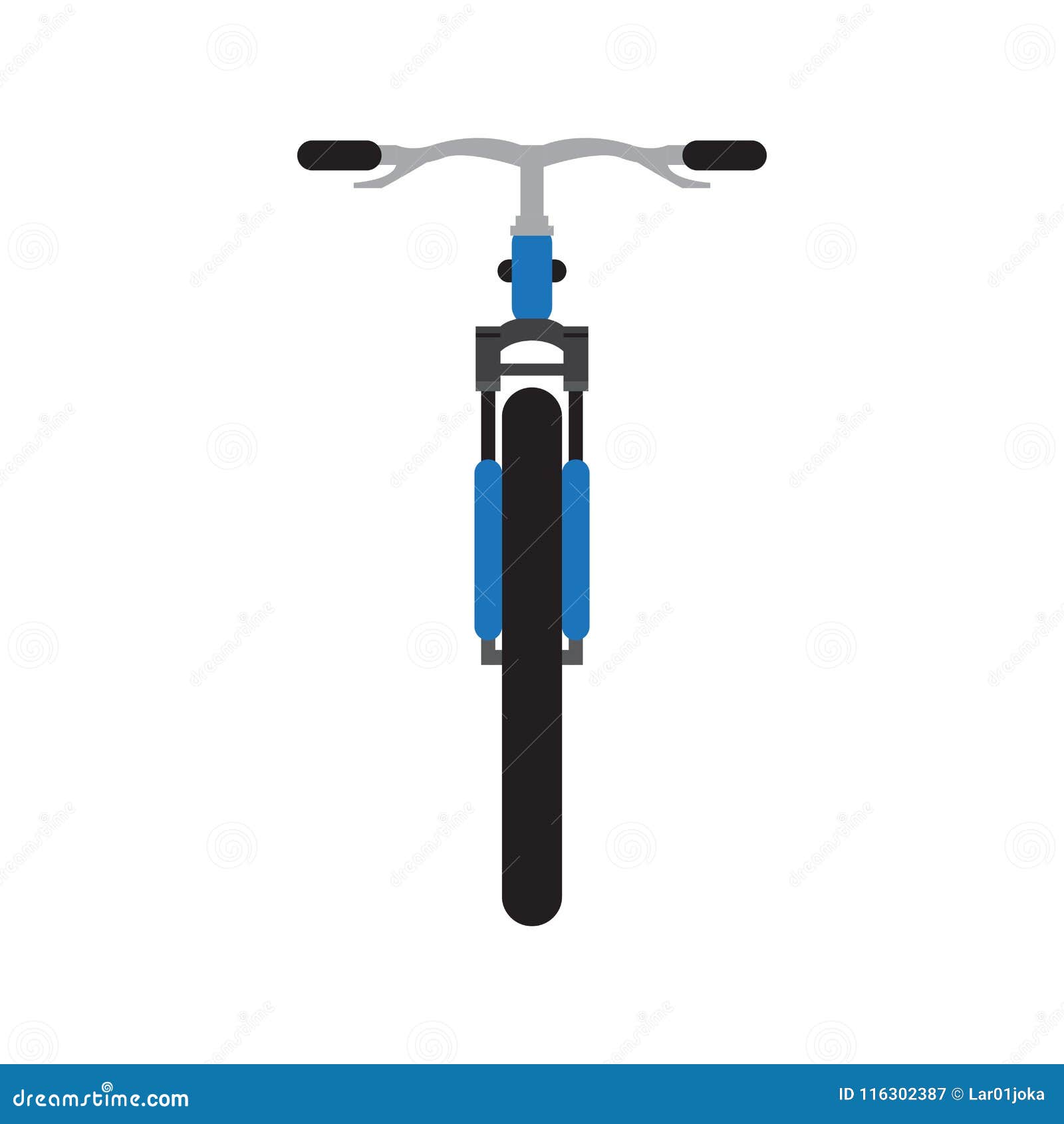 Bicycle front view stock vector. Illustration of race - 116302387