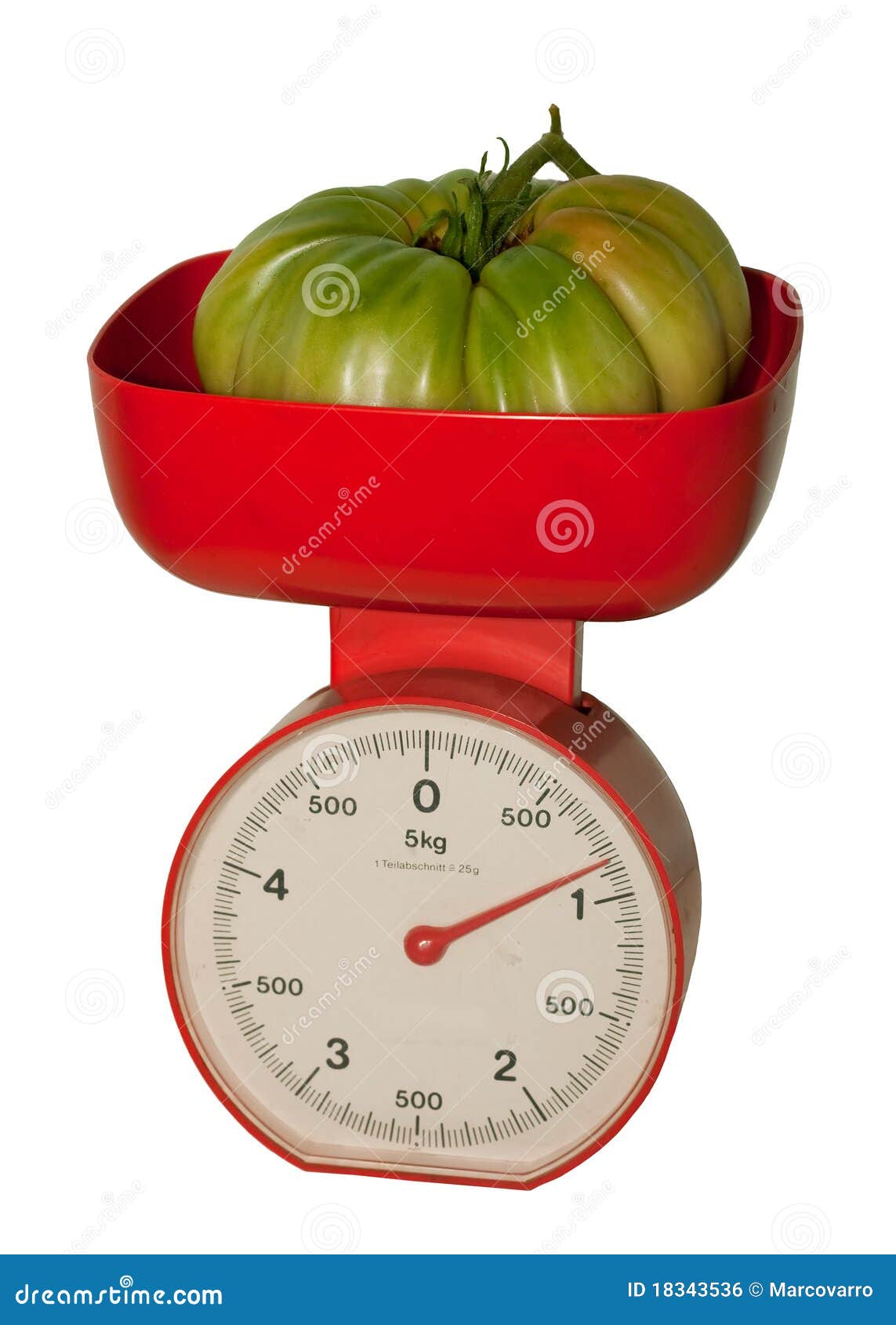 Isolated Big Tomato on Scales Stock Photo - Image of kilogram, eatable ...