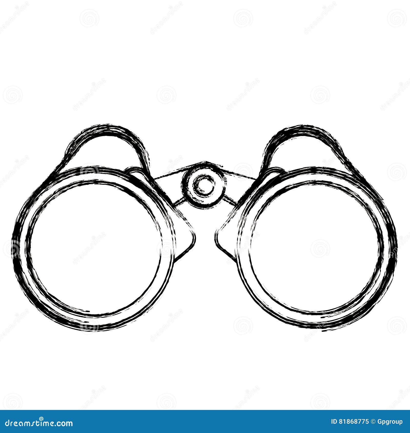 Isolated binocular design stock vector. Illustration of light - 81868775