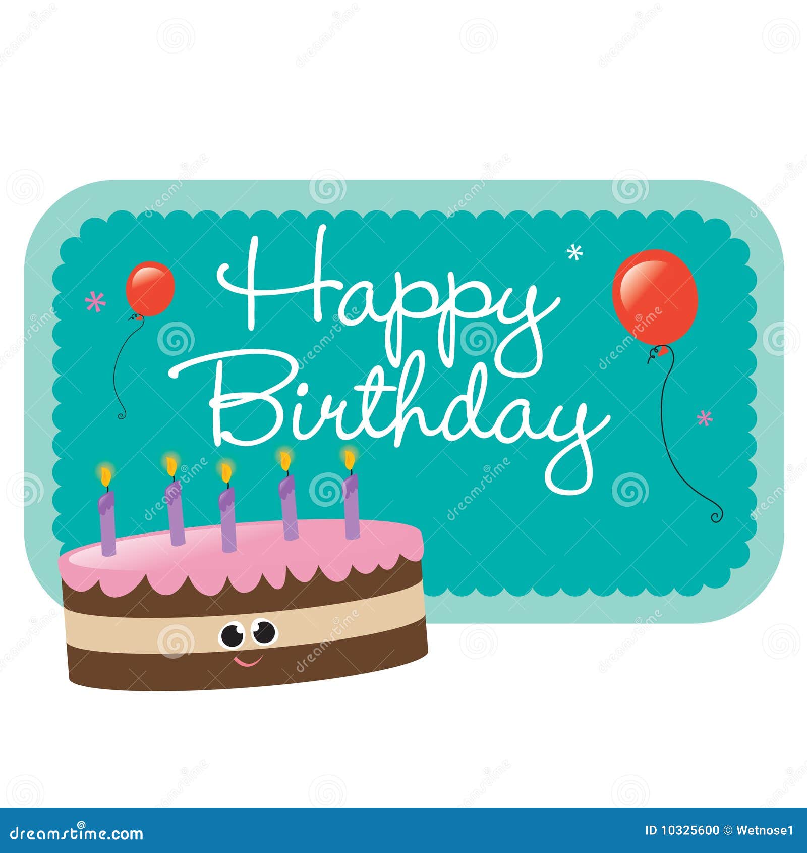 Isolated Birthday Cake and Sign Stock Vector - Illustration of element ...