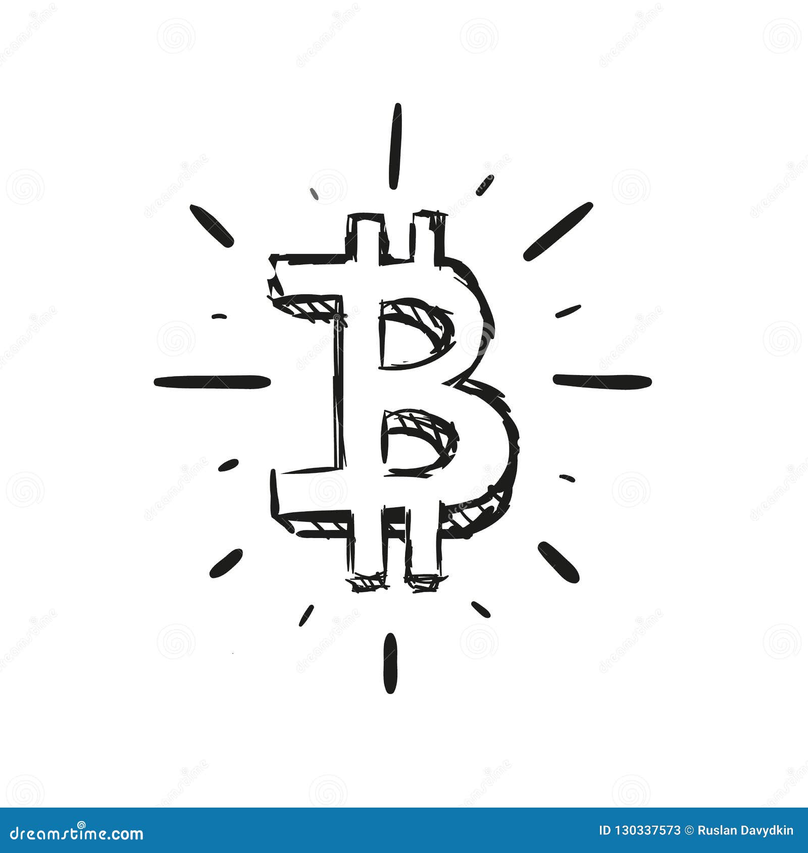 Isolated Bitcoin. Physical Bit Coin. Digital Currency. Cryptocurrency ...