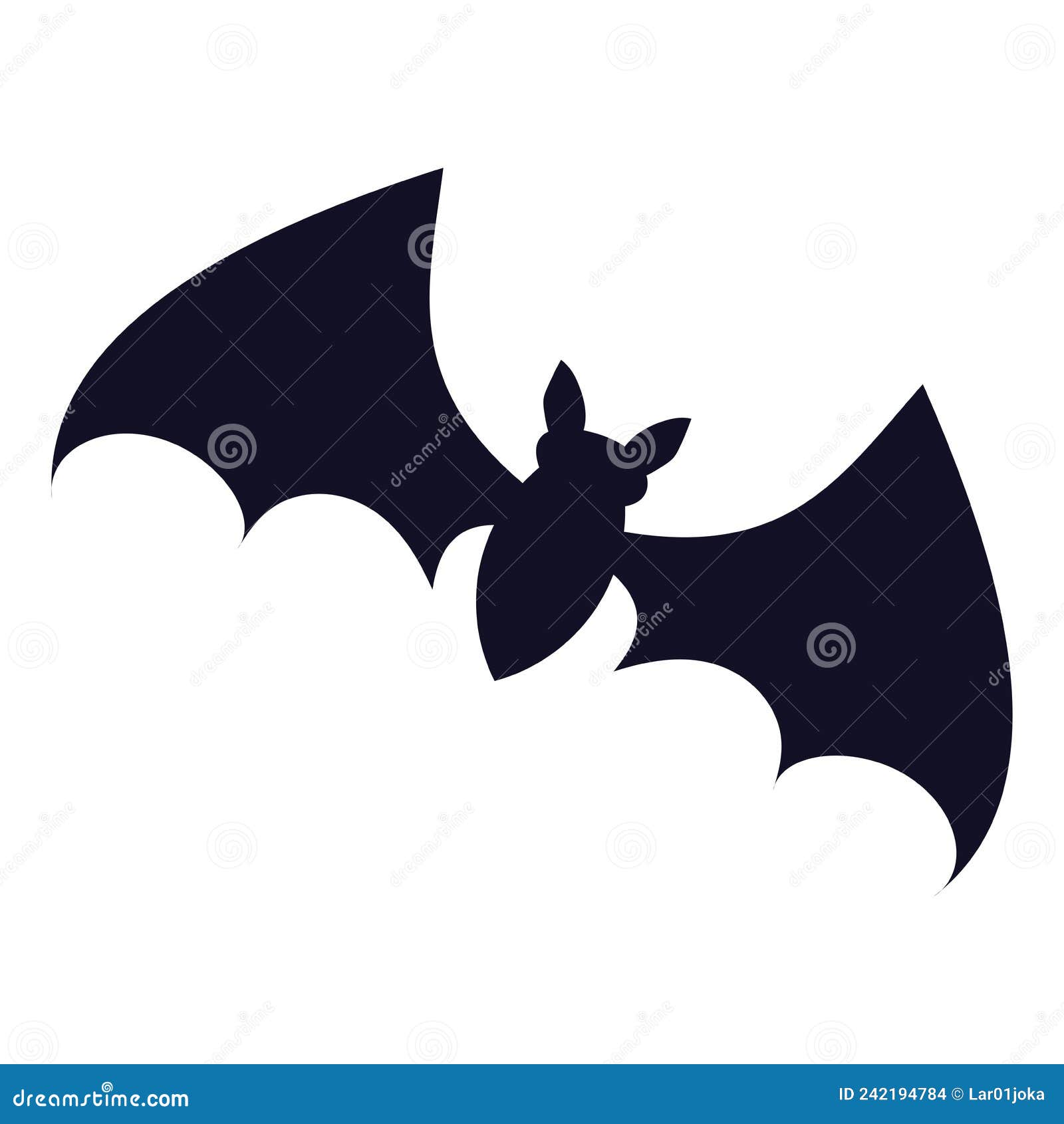 Isolated Black Bat Animal Image Vector Stock Vector - Illustration of ...