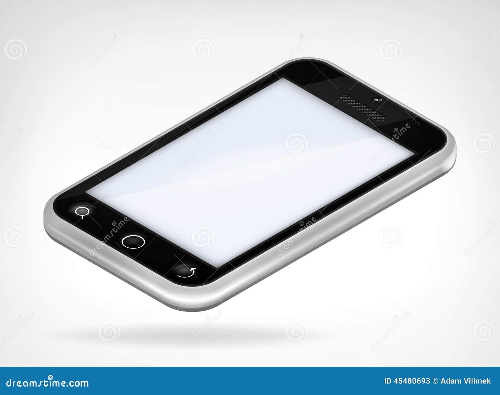 Isolated Black Cover Smart Phone Isometric View Stock Vector ...