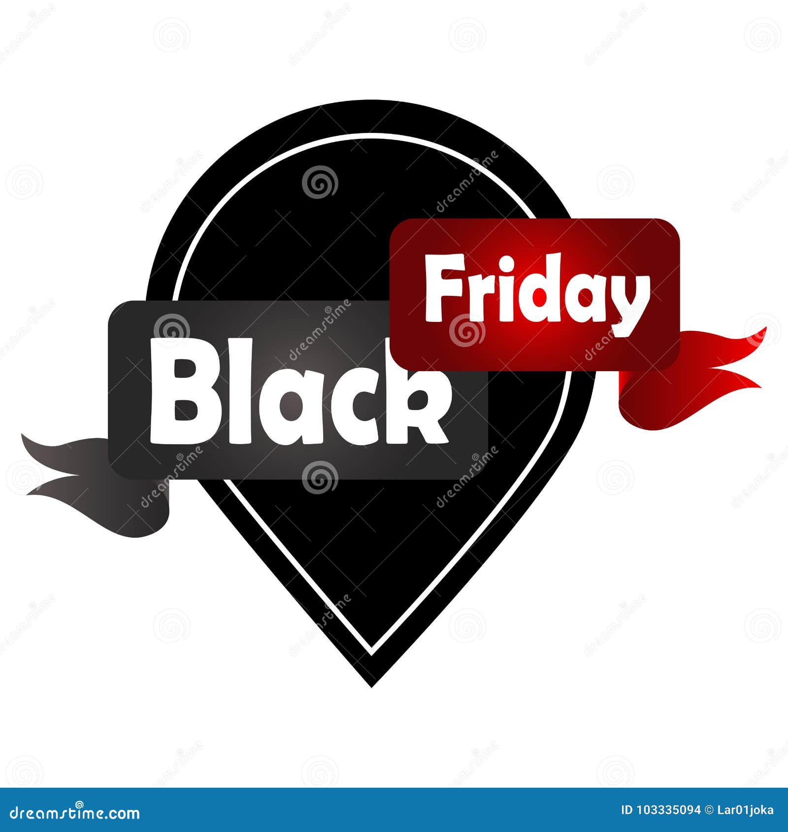Isolated Black Friday Label Stock Vector - Illustration of shop ...
