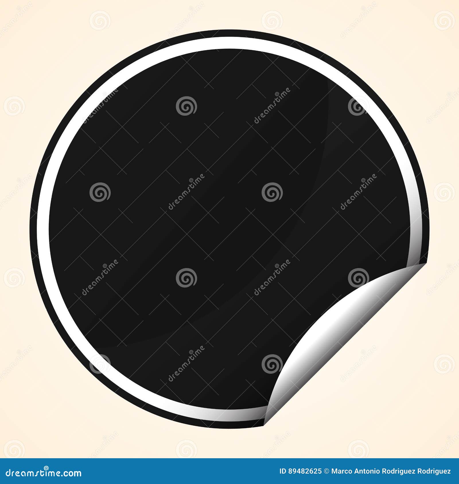 Isolated black label stock vector. Illustration of label - 89482625