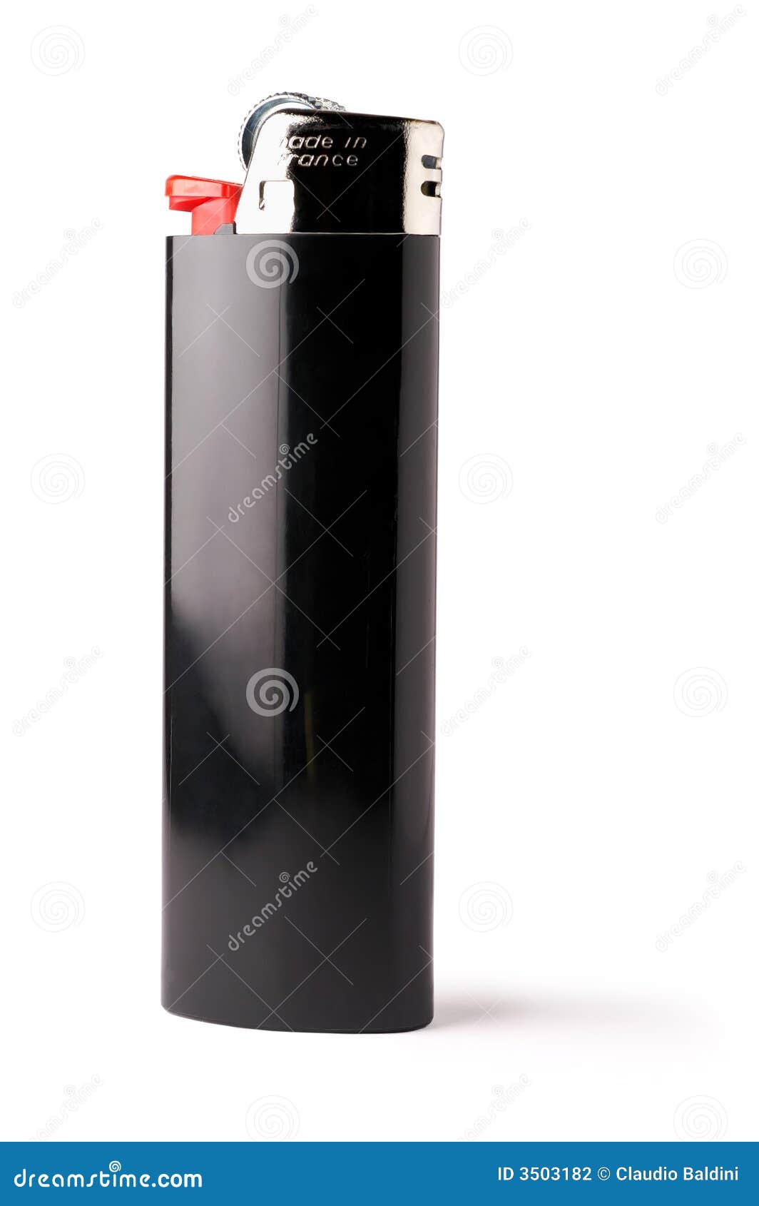 Isolated black lighter stock photo. Image of flame, start - 3503182
