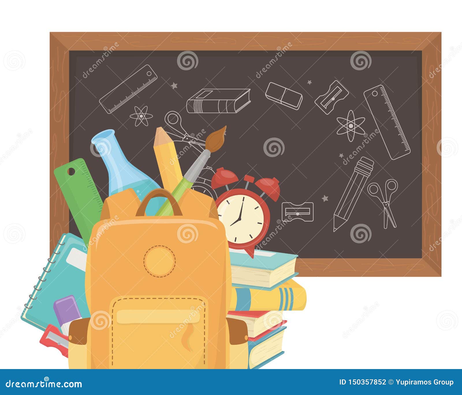 Isolated Blackboard of School Design Stock Vector - Illustration of ...