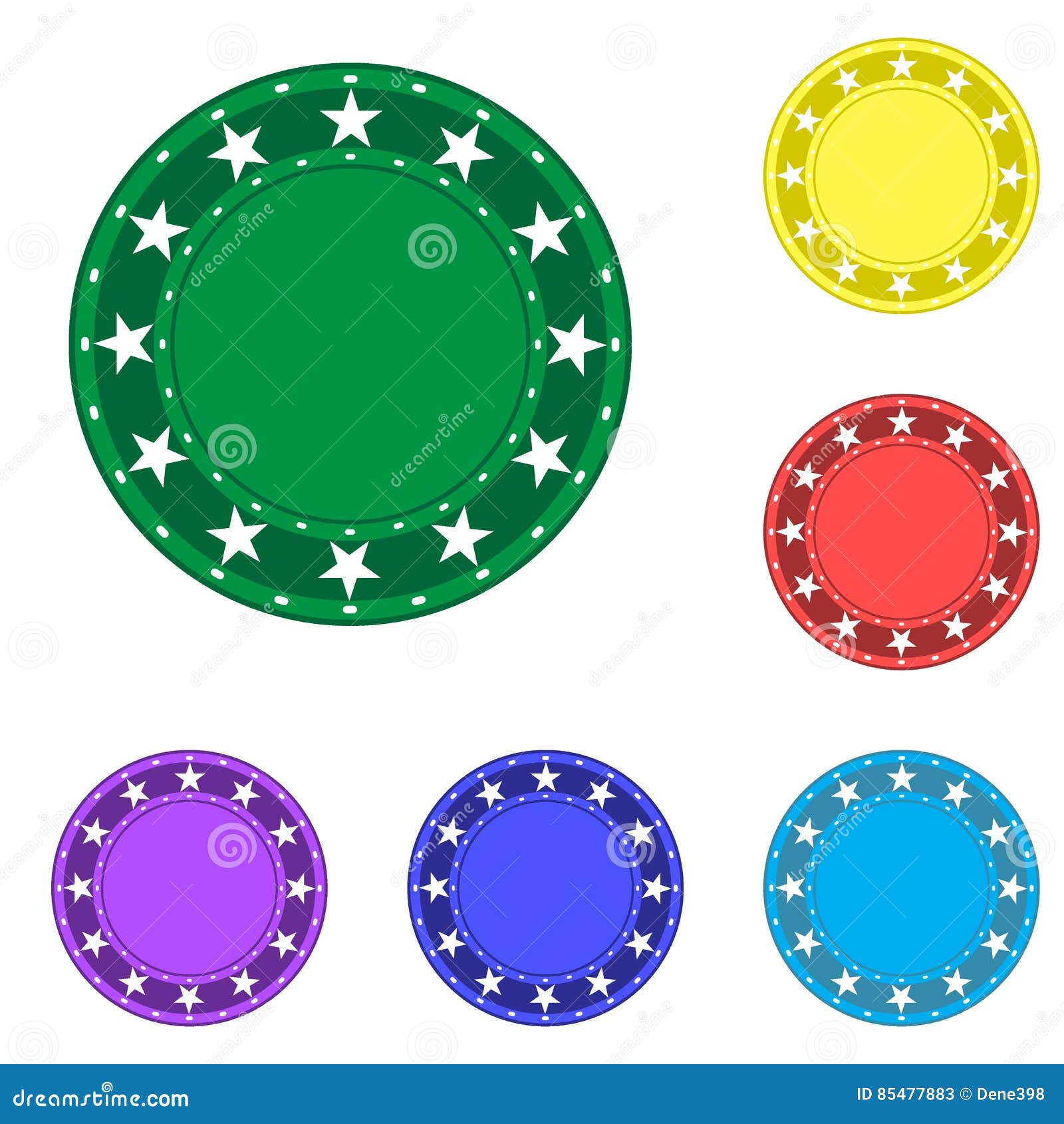 Isolated Blank Badge Sticker for Design. Stock Vector - Illustration of ...