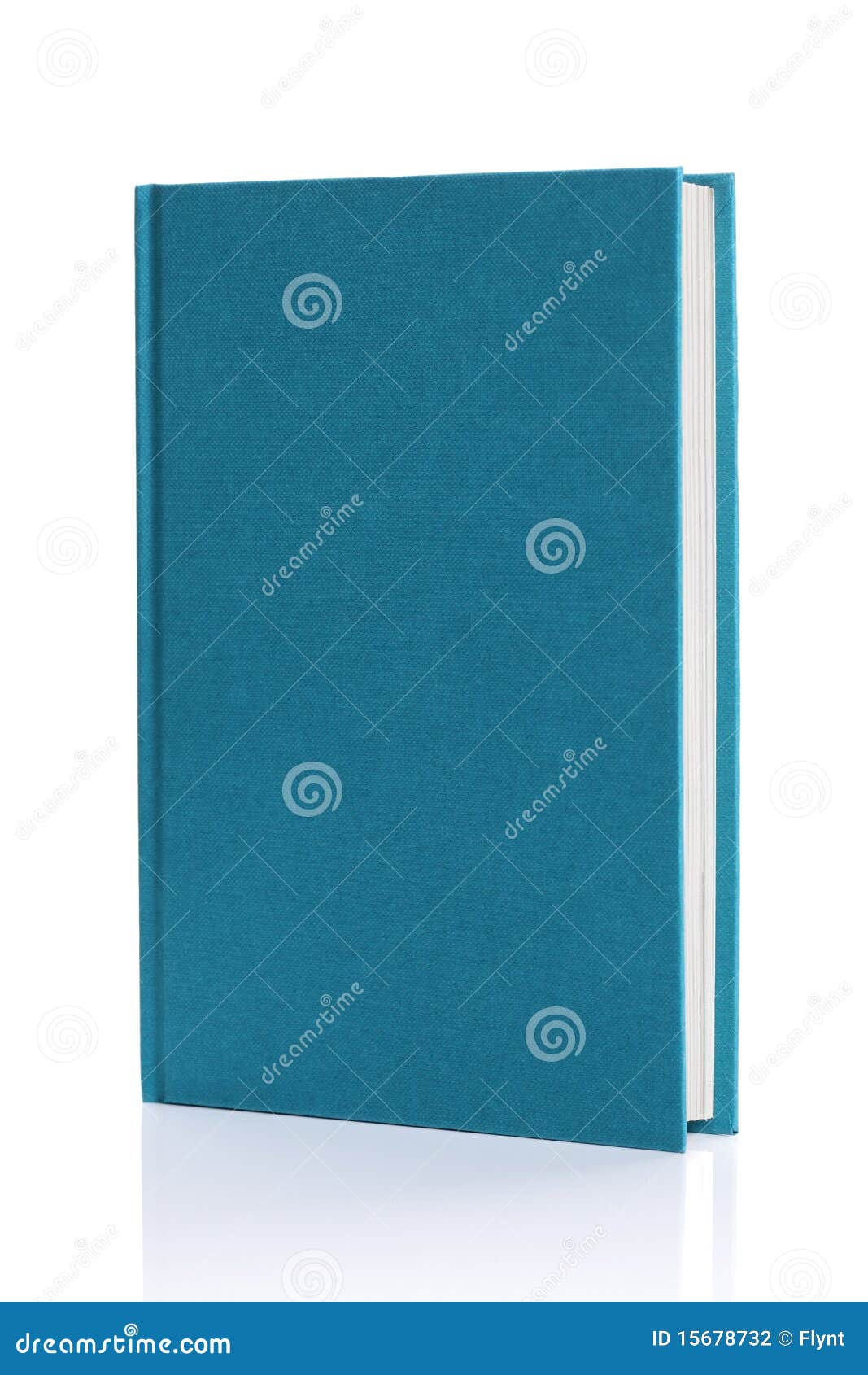 Isolated Blank Blue Hardback Book Stock Photo - Image of studio, colour ...