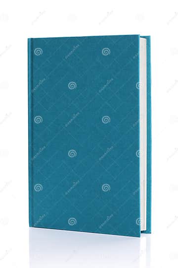 Isolated Blank Blue Hardback Book Stock Photo - Image of studio, colour ...
