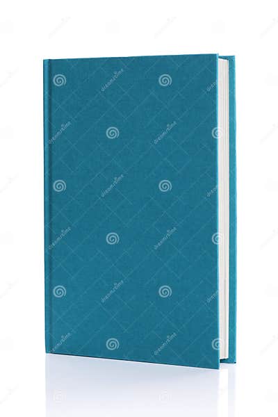 Isolated Blank Blue Hardback Book Stock Photo - Image of studio, colour ...