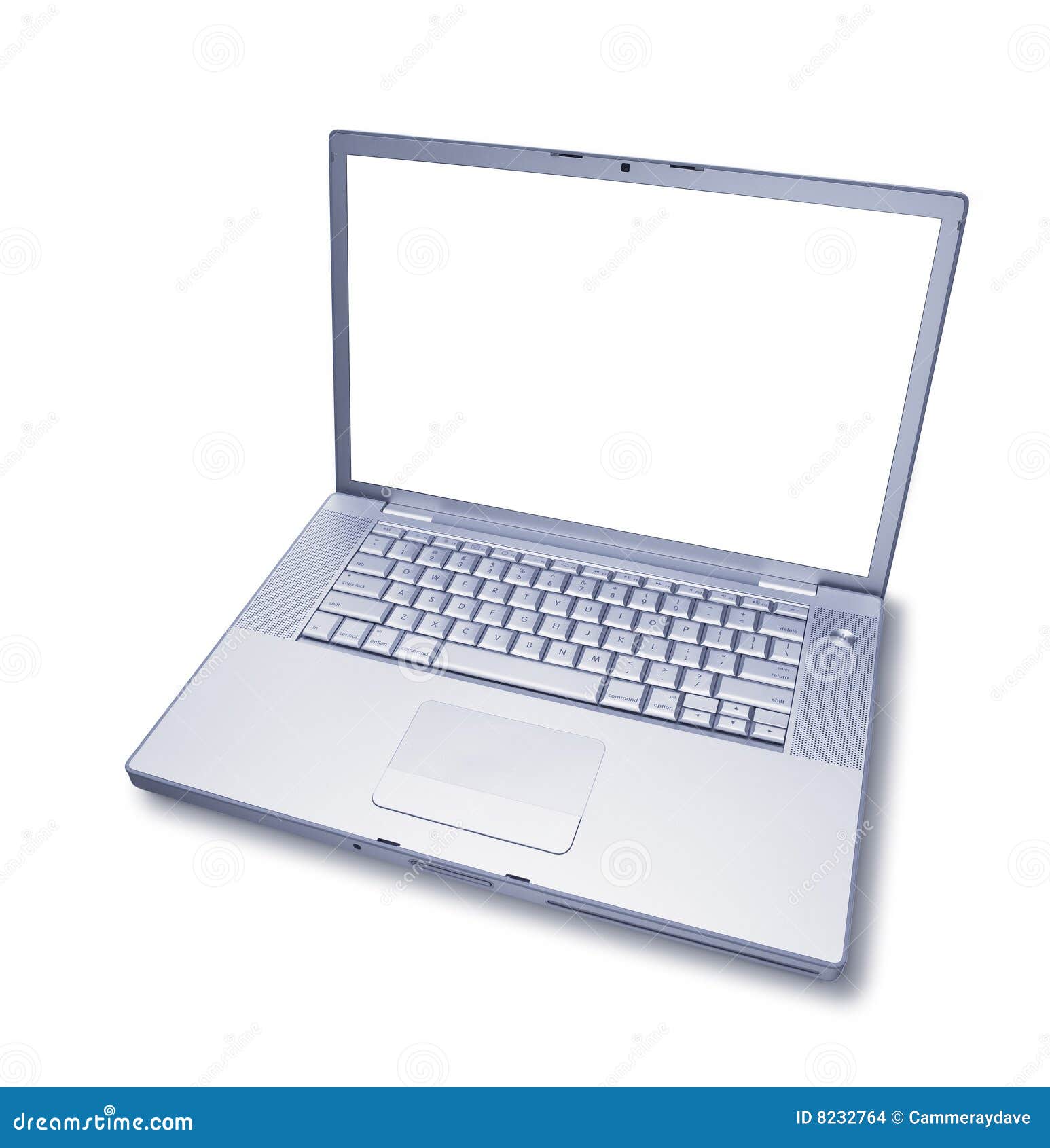 Isolated Blank Laptop Computer Stock Photo - Image of object, screen ...