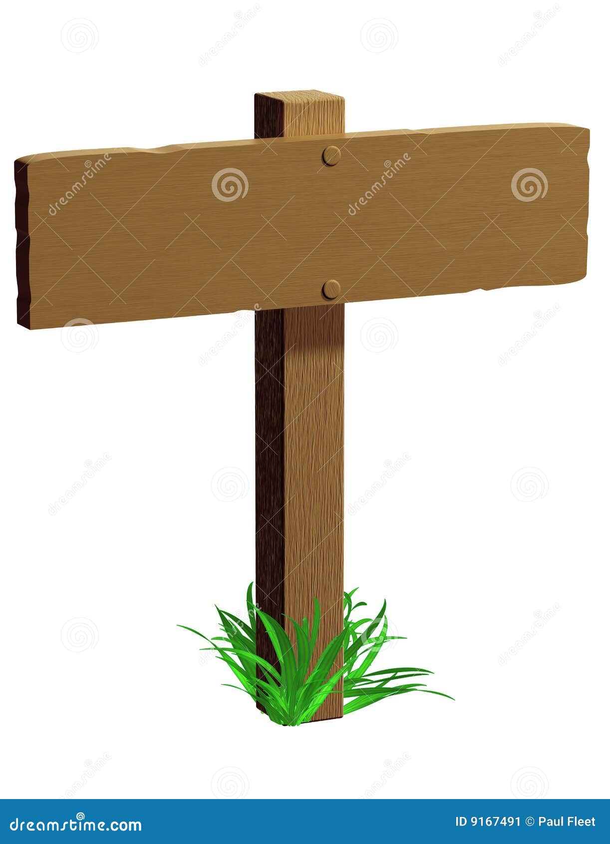 Isolated blank signpost stock illustration. Illustration of wood - 9167491