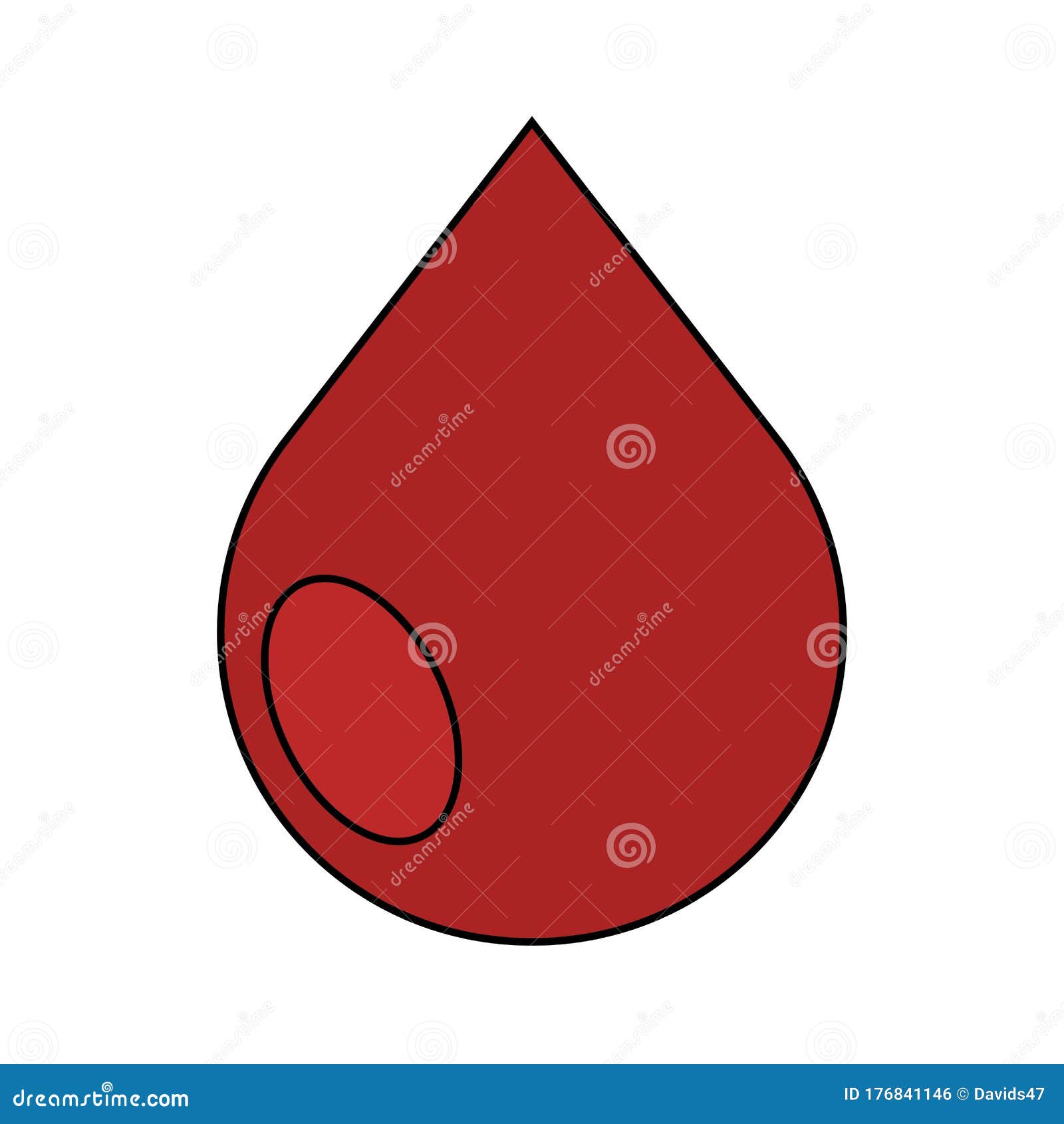 Isolated blood drop icon stock vector. Illustration of graphic - 176841146