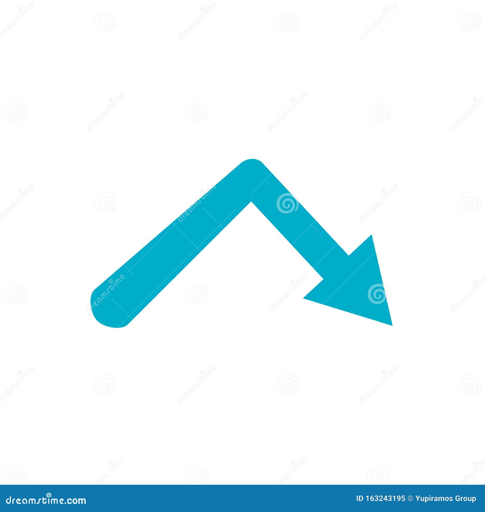 Isolated Blue Arrow Icon Vector Design Stock Vector - Illustration of ...