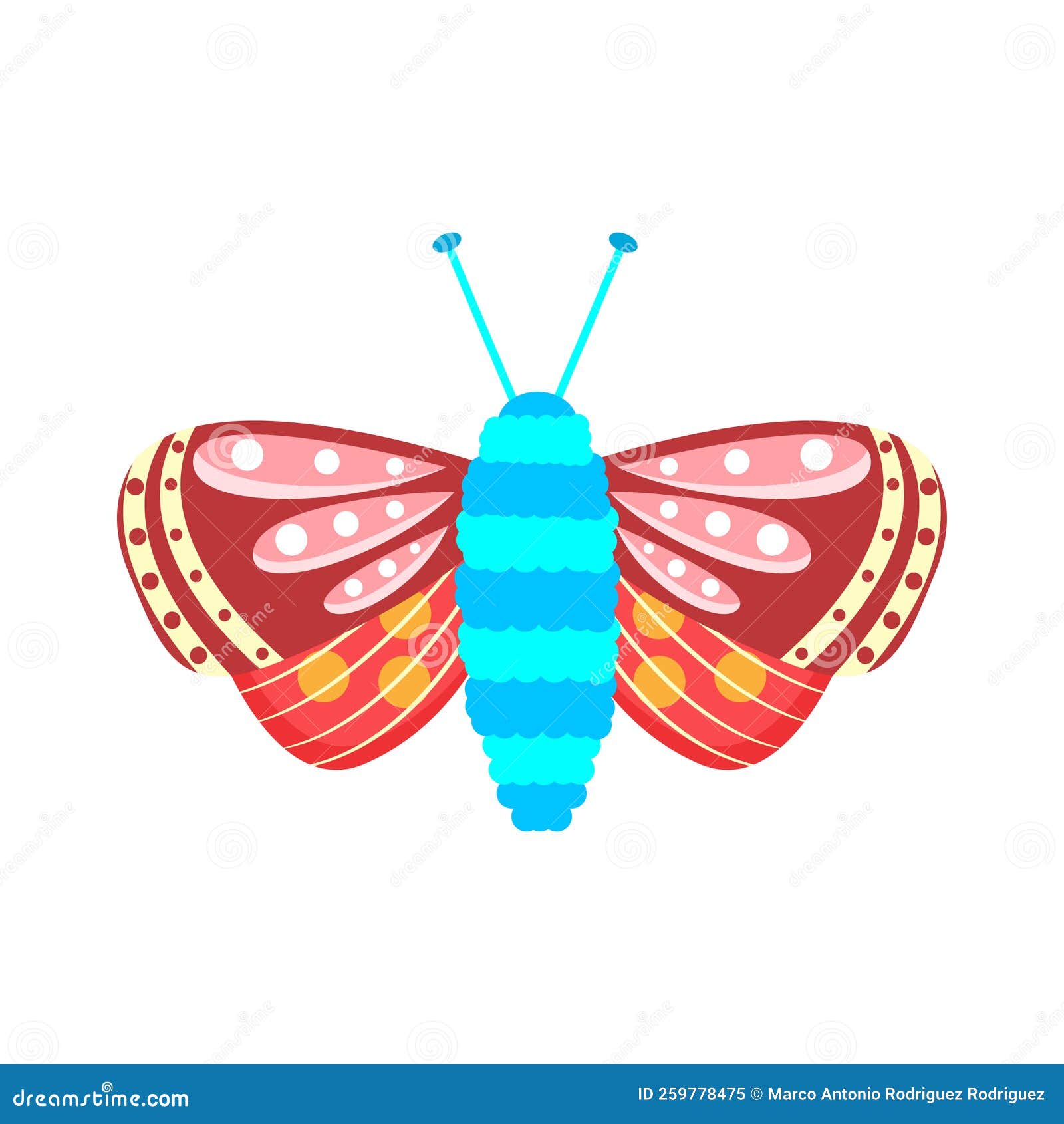 Isolated Blue Butterfly Vector Illustration Stock Vector - Illustration ...