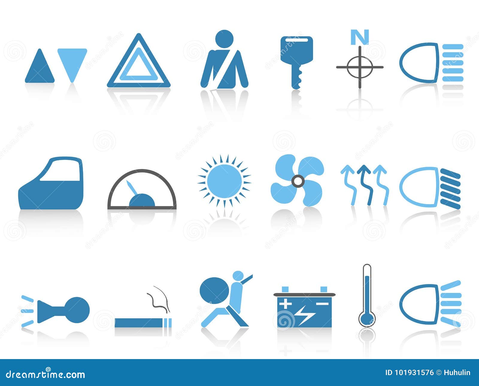Blue Car Dashboard Icons Set Stock Vector - Illustration of isolated ... Blue Car Dashboard Icons Set Stock Vector - Illustration of isolated ...