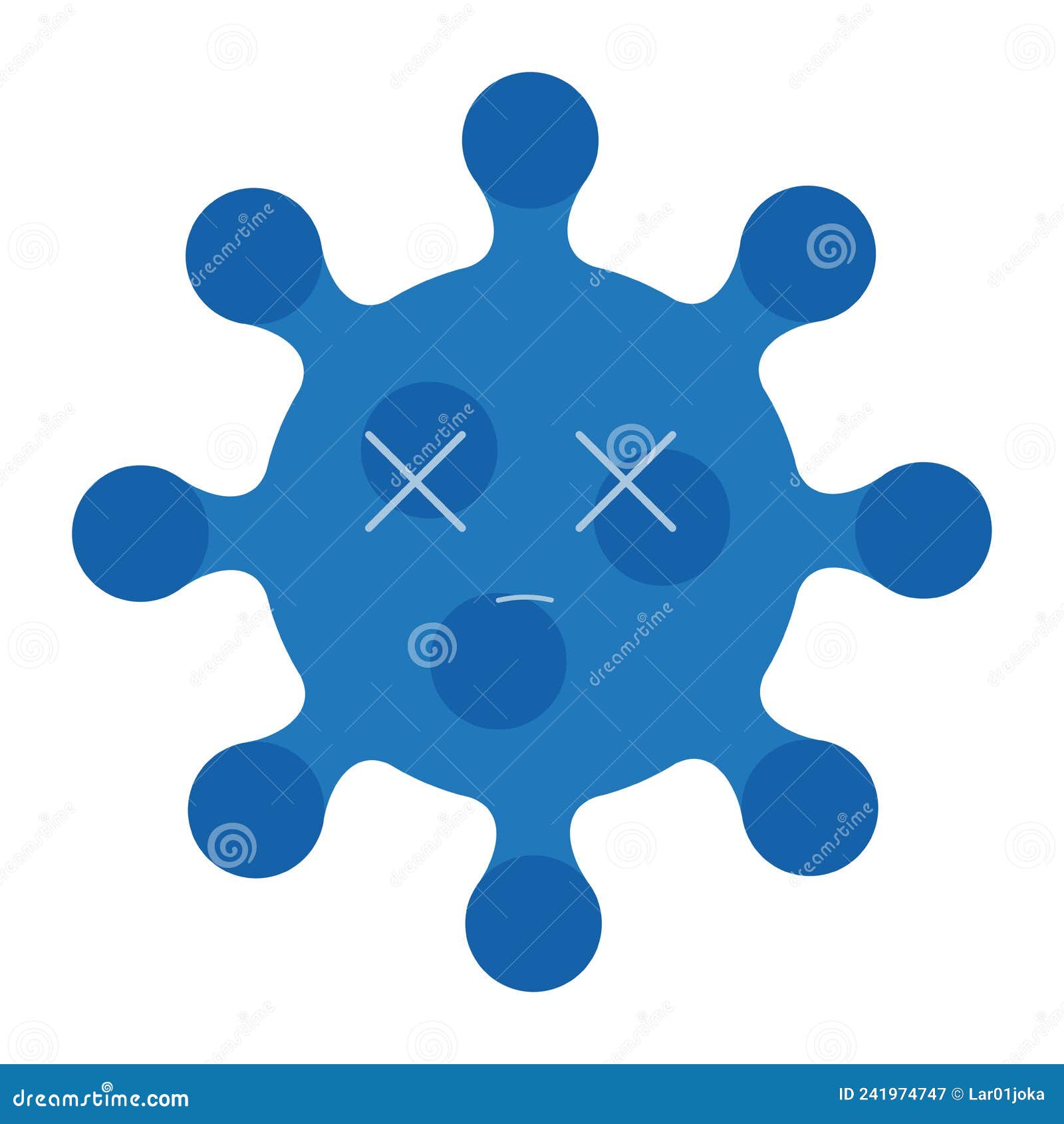 Dead Virus Germ Microbe Cell Cartoon Symbols | CartoonDealer.com #177323297