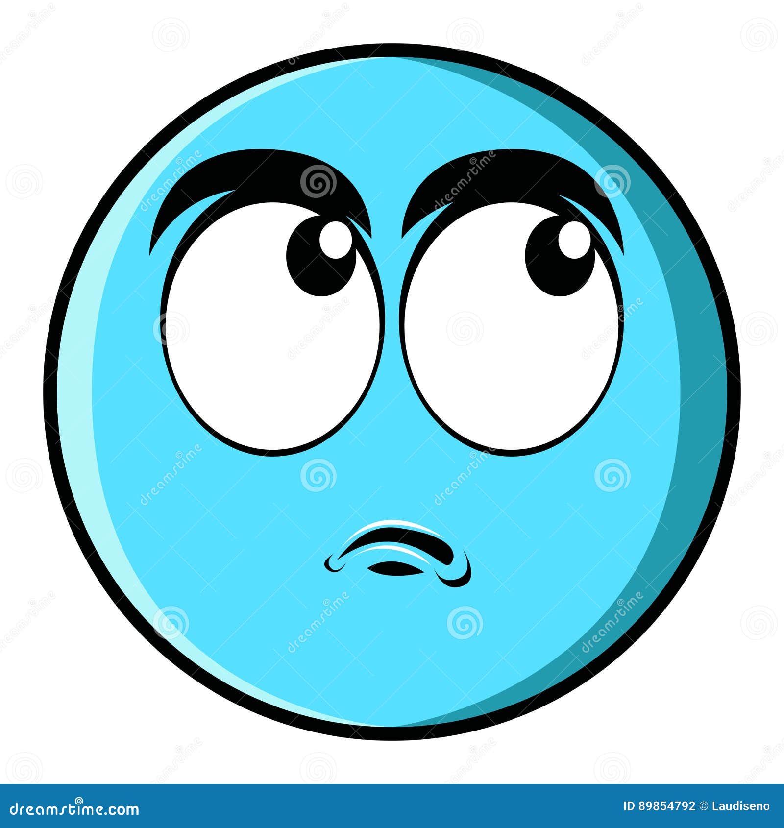 Isolated blue emote stock illustration. Illustration of emote - 89854792