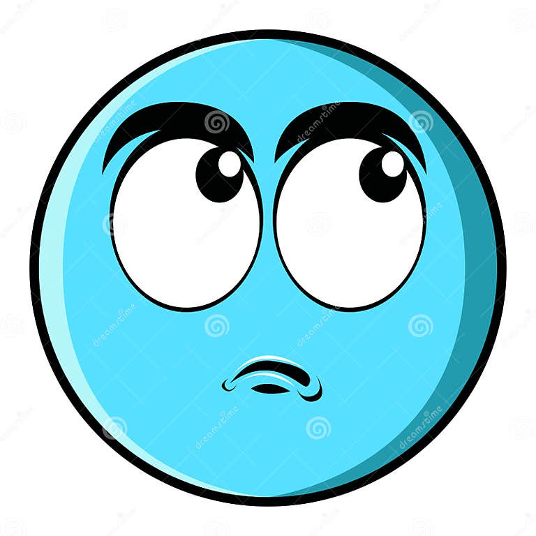 Isolated blue emote stock illustration. Illustration of emote - 89854792