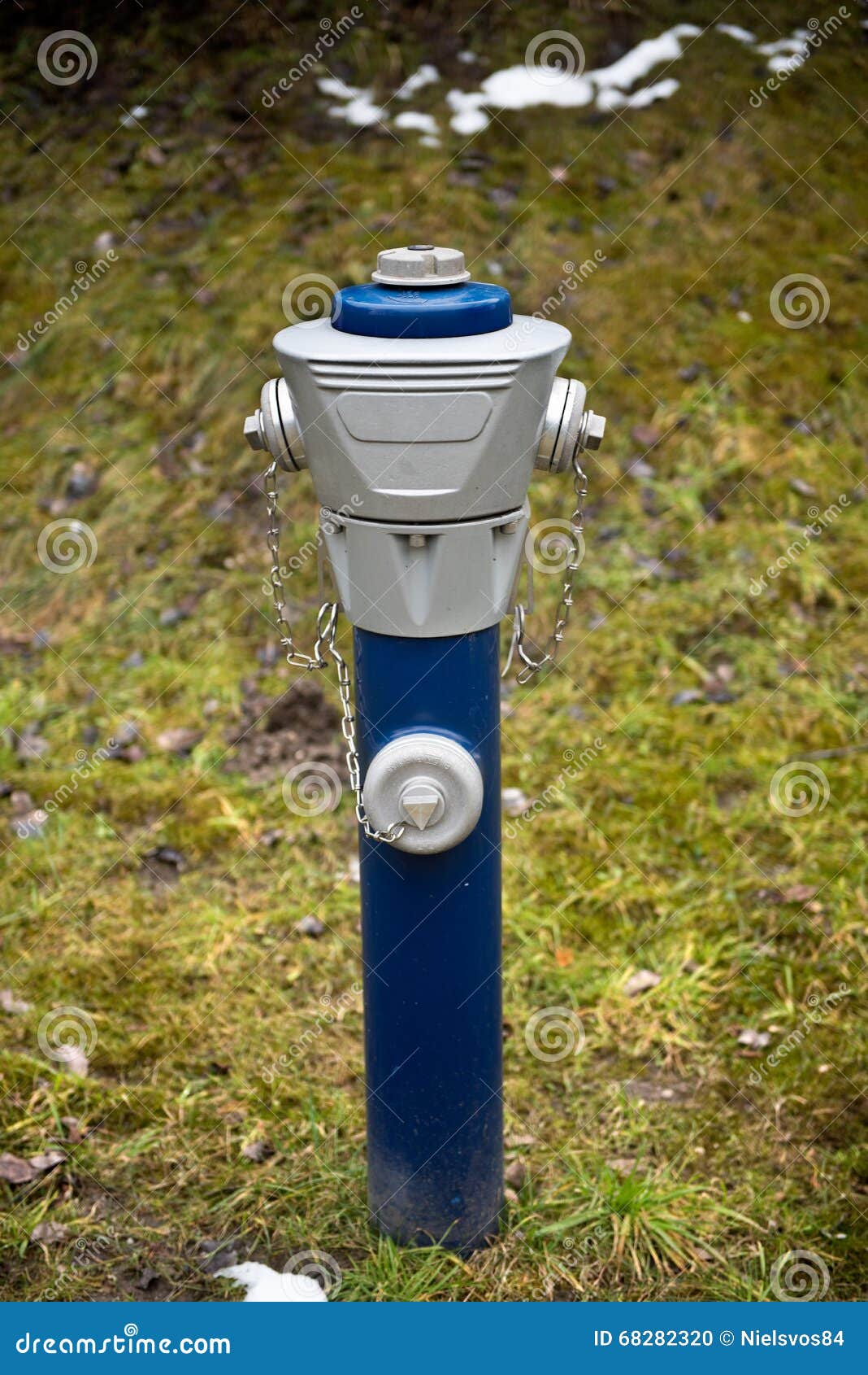 Isolated blue hydrant stock photo. Image of isolated - 68282320