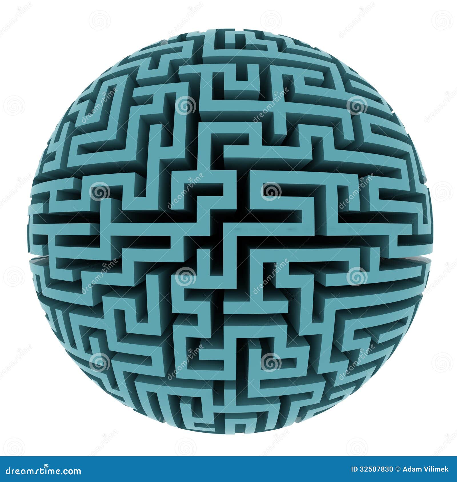 Blue Maze Magazine Pages A4 Size Proportions Cartoon Vector ...