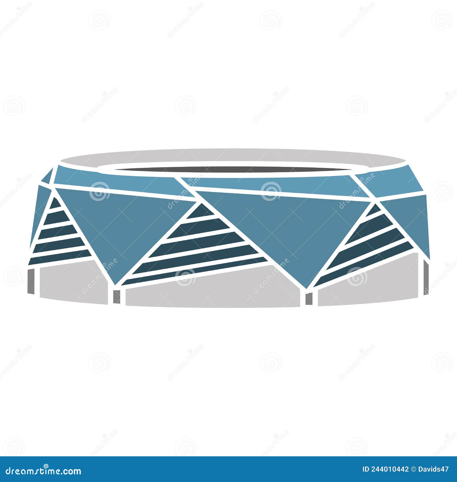 Isolated Modern Circle Open Stadium Vector Illustration Stock ...