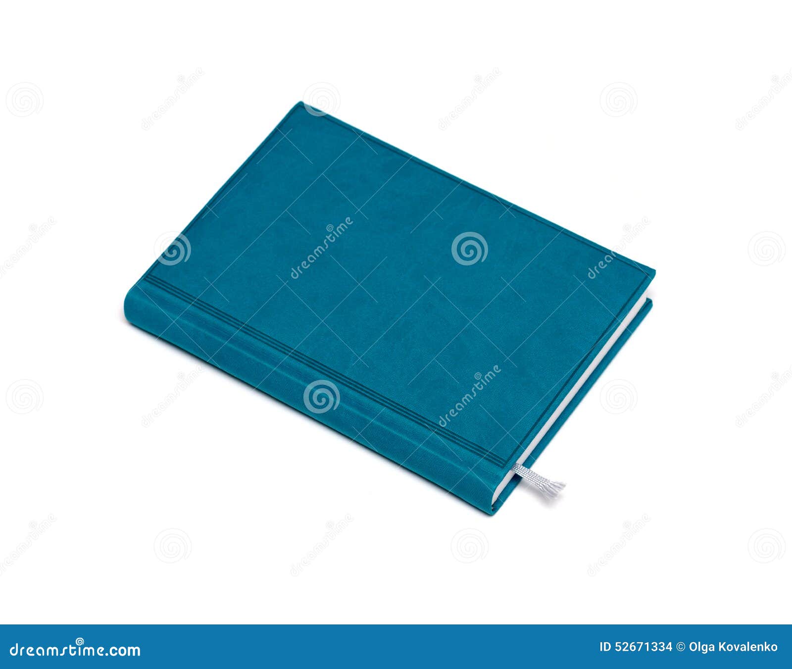 Isolated blue notebook stock photo. Image of black, education - 52671334